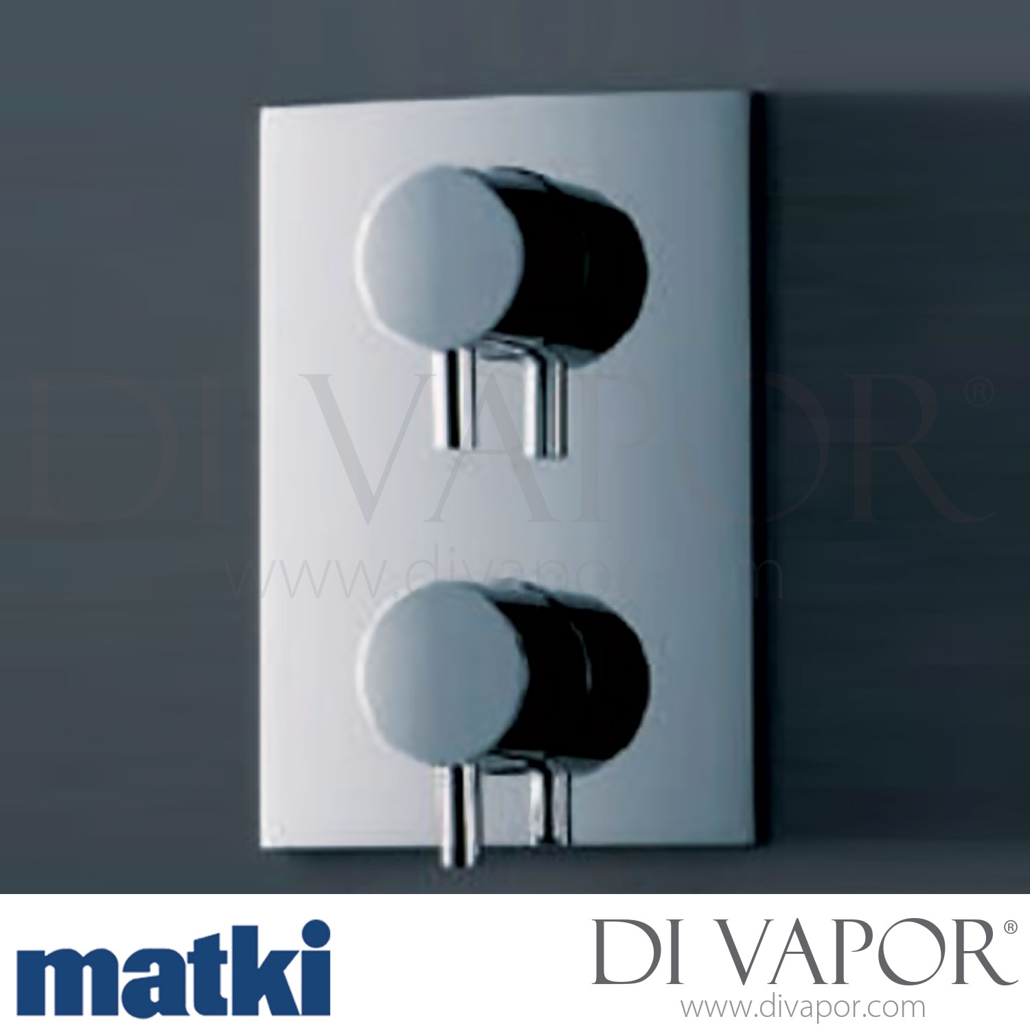 Matki EXF105/0 Elixir Shower Mixer with Matki-Air Eco Fixed Shower Head ...