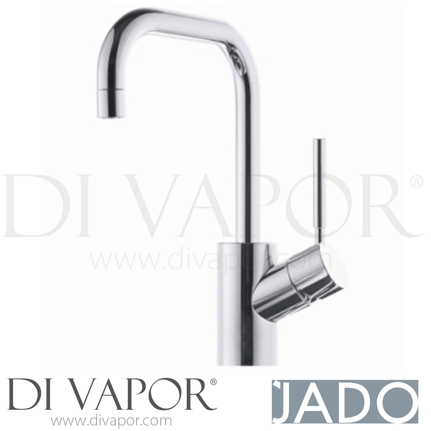 Jado F1293AA Geometry A5 Single Lever One Taphole Basin Mixer with Pop ...