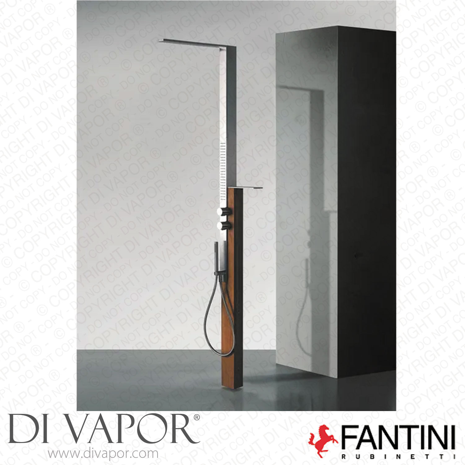 Fantini MilanoSlim Stainless Steel Outdoor Shower Spare Parts