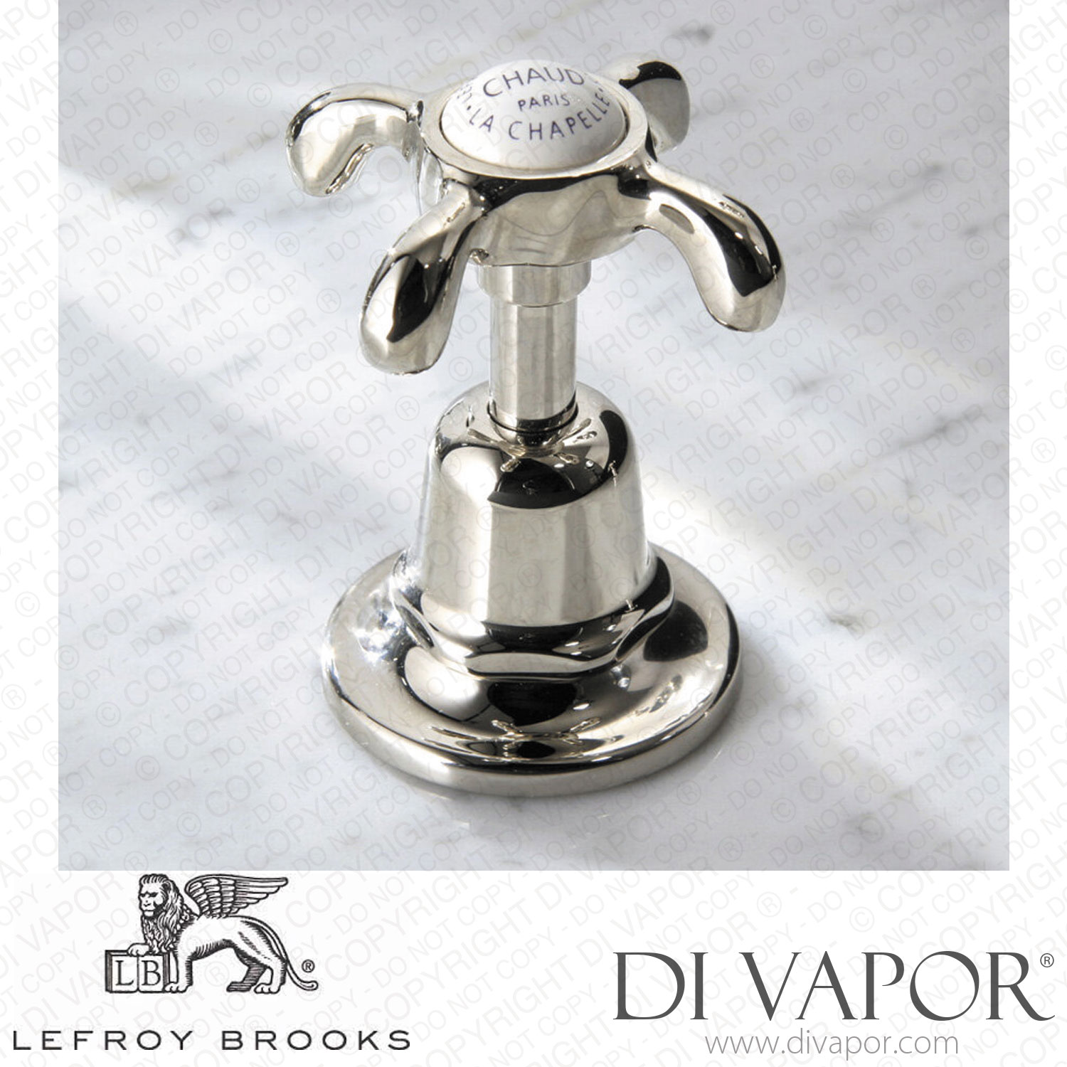 Lefroy Brooks La Chapelle Flared Spout Basin Mixer With Pop-up Waste ...