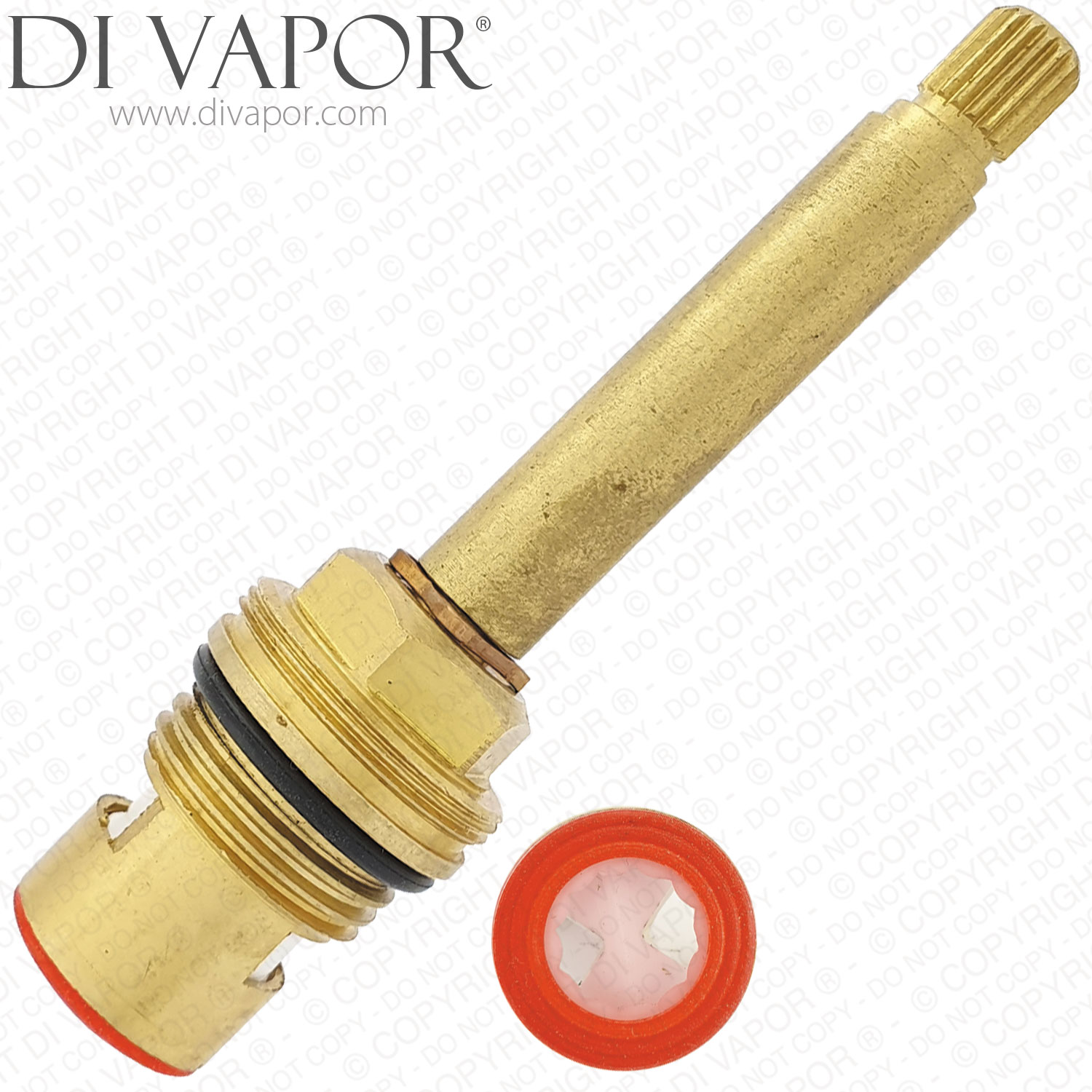 Flova Hot Shower Cartridge - 18 Splines - 93mm Length - FLV892