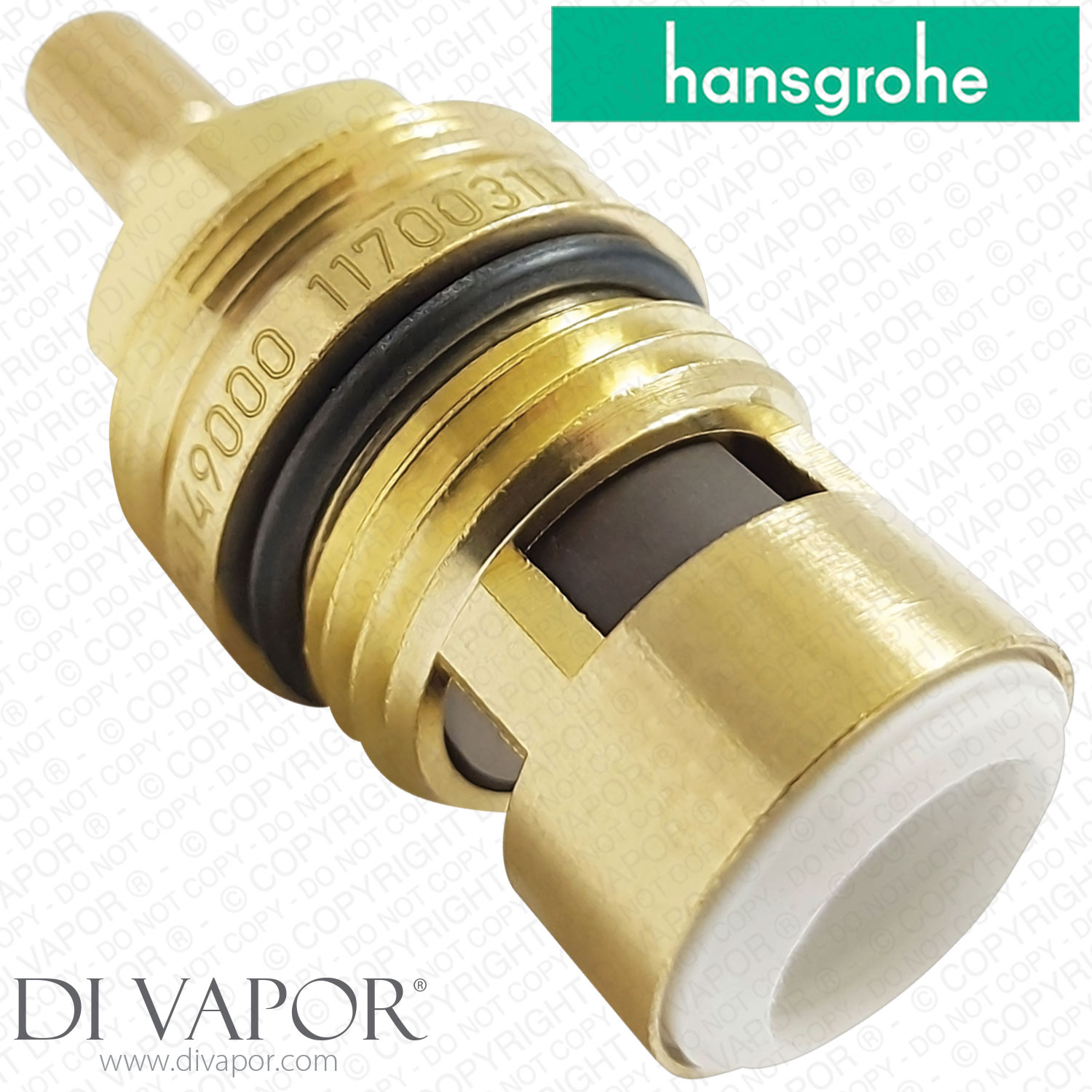 Hansgrohe 94009000 1/2" On/Off 1/4 Turn Flow Cartridge (Anti-Clockwise ...