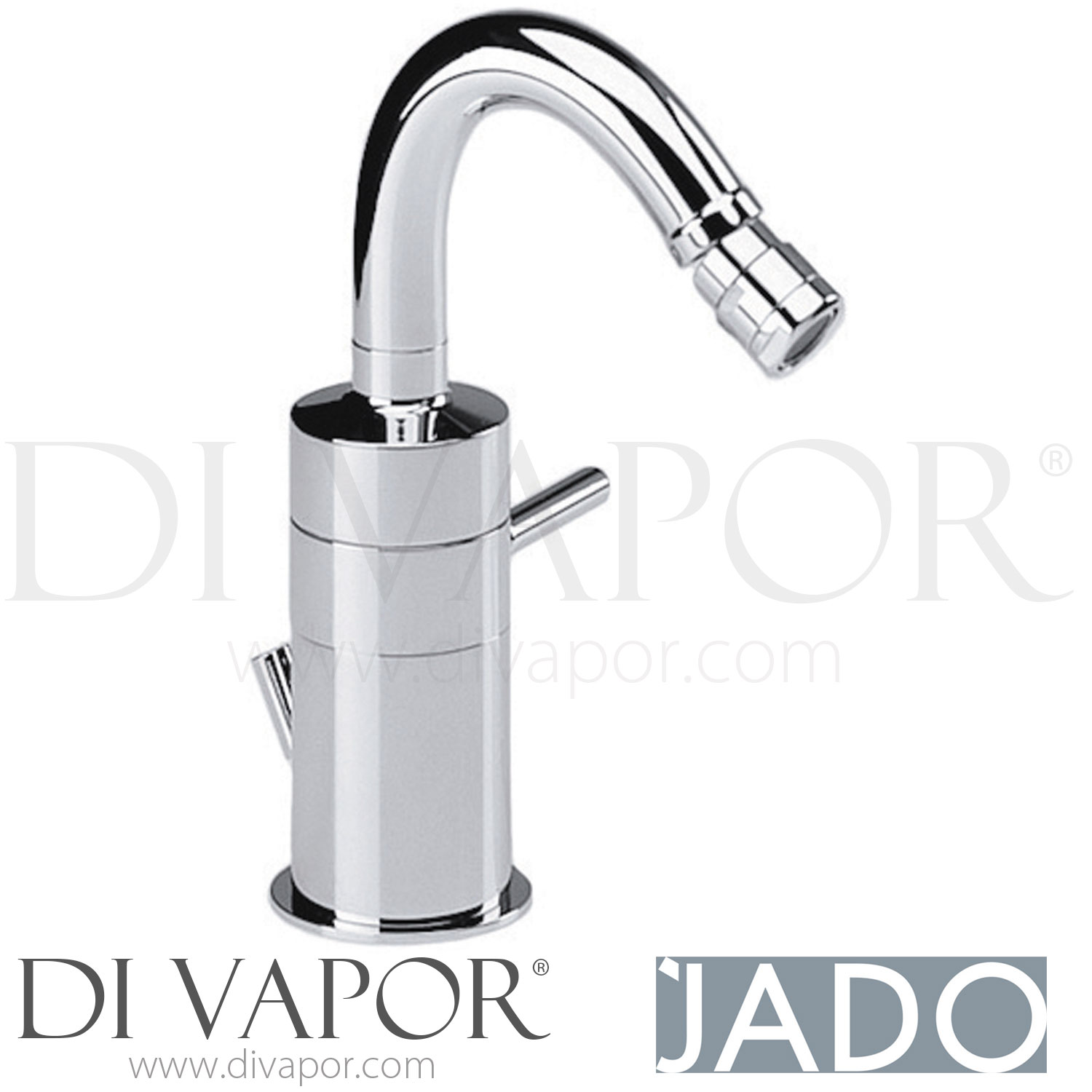 Jado H2020AA IQ Single Lever One Taphole Bidet Mixer with Pop-Up Waste ...