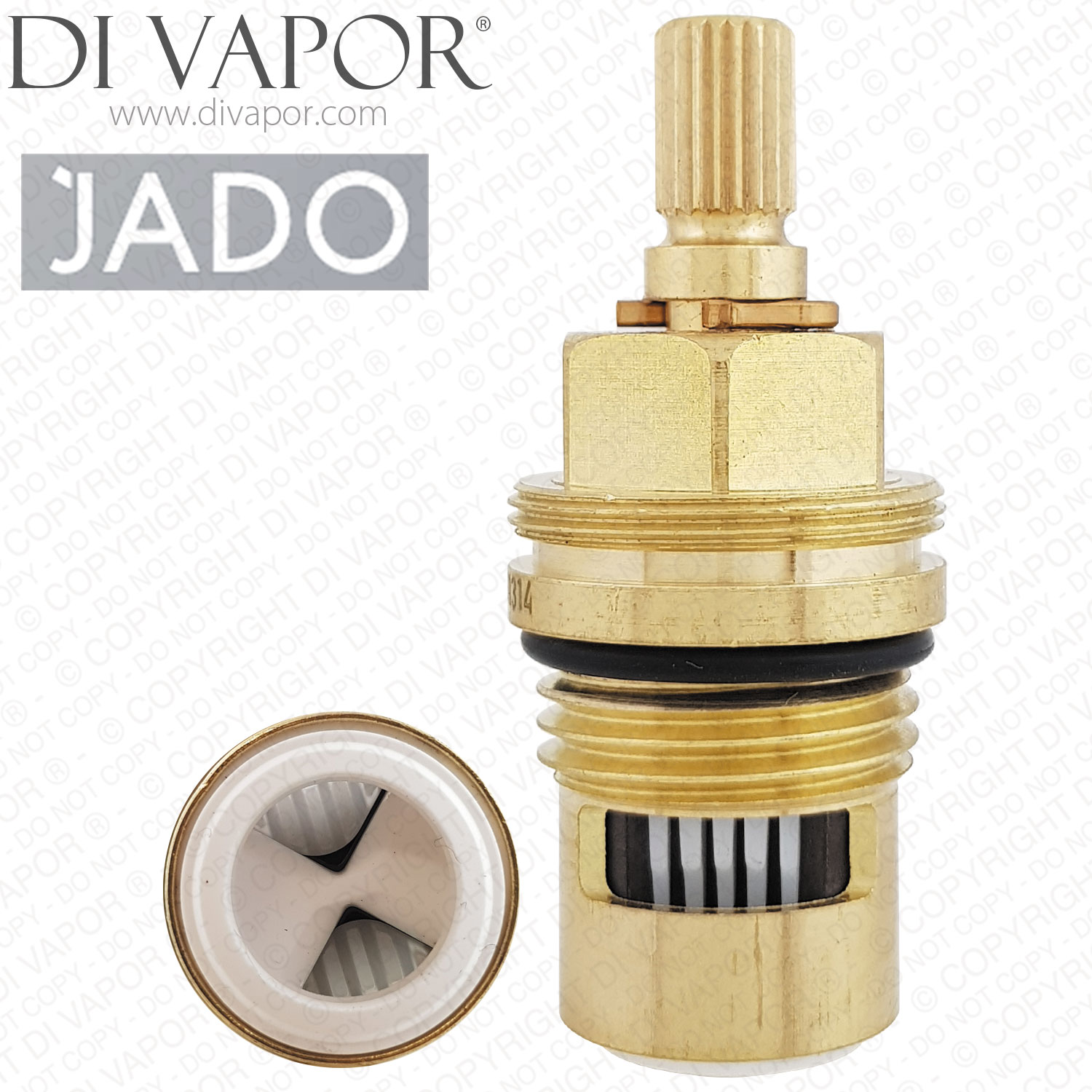 Jado H898461NU 1/2" Cartridge 1/4 Clockwise Close Turn