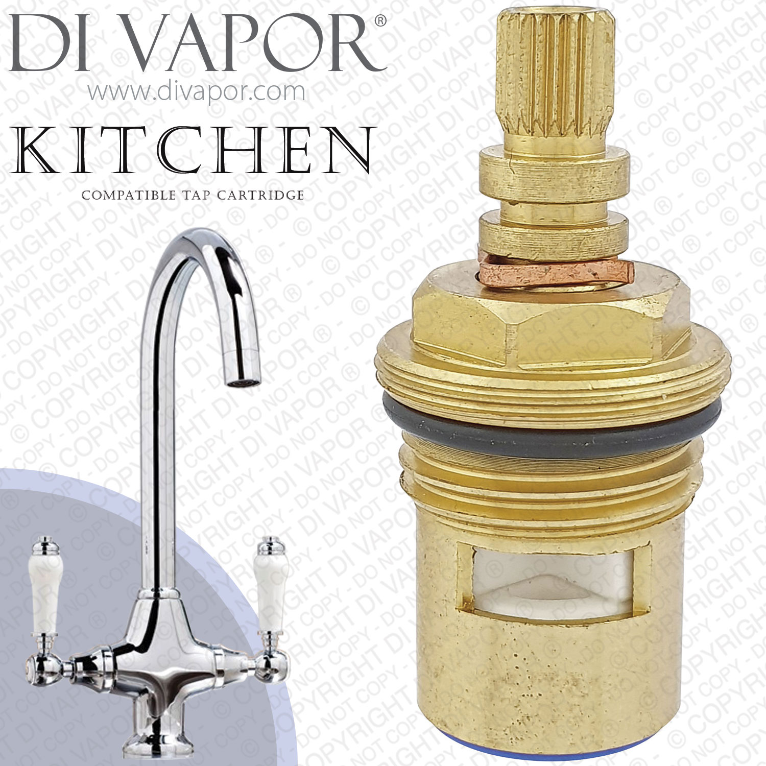 Harrogate Kitchen Mono Sink Mixer with Scudo Period Style Levers Cold ...