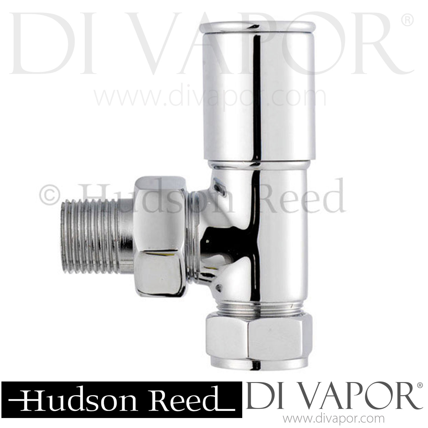 Hudson Reed Modern Chrome Radiator Valves - Angled - HT319 Spare Parts