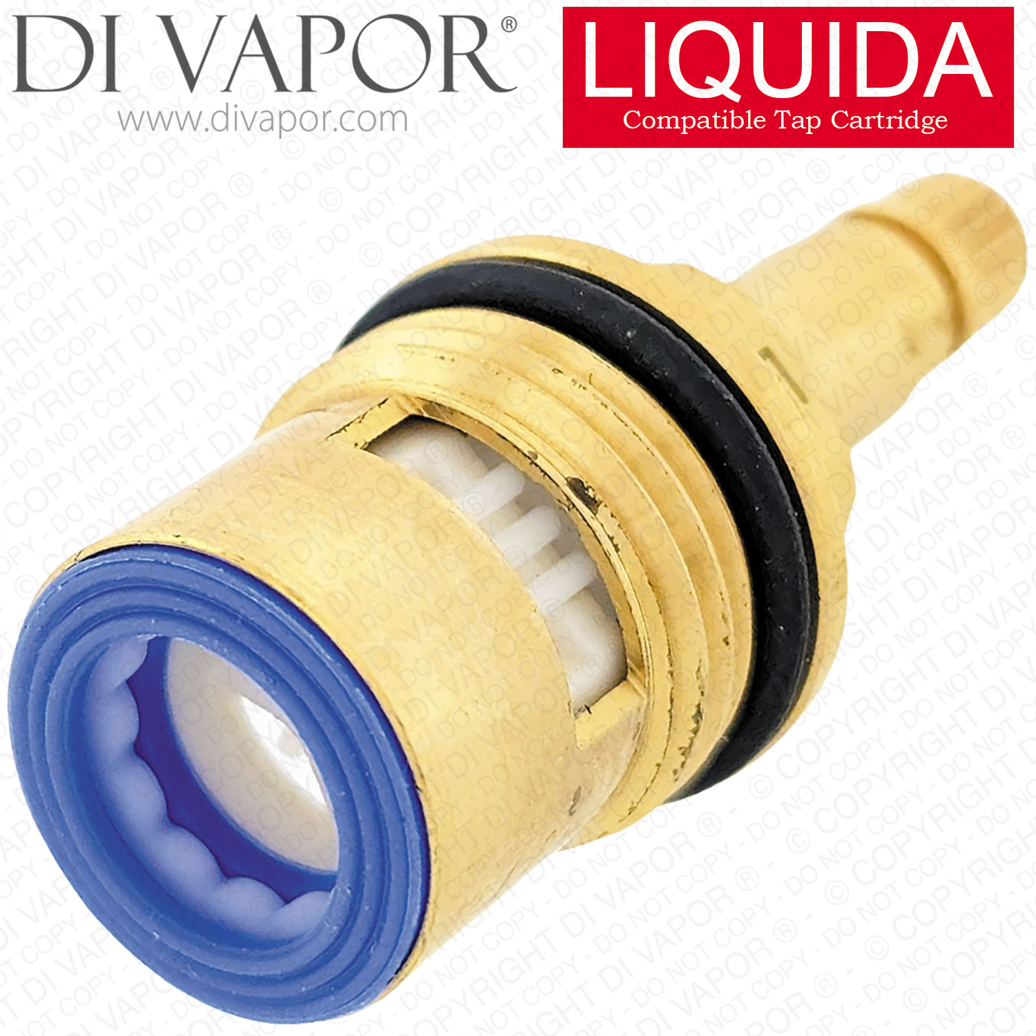 Liquida HT41CP 3-in-1 Boiling Hot Water Copper Kitchen Tap Hot Cartridge