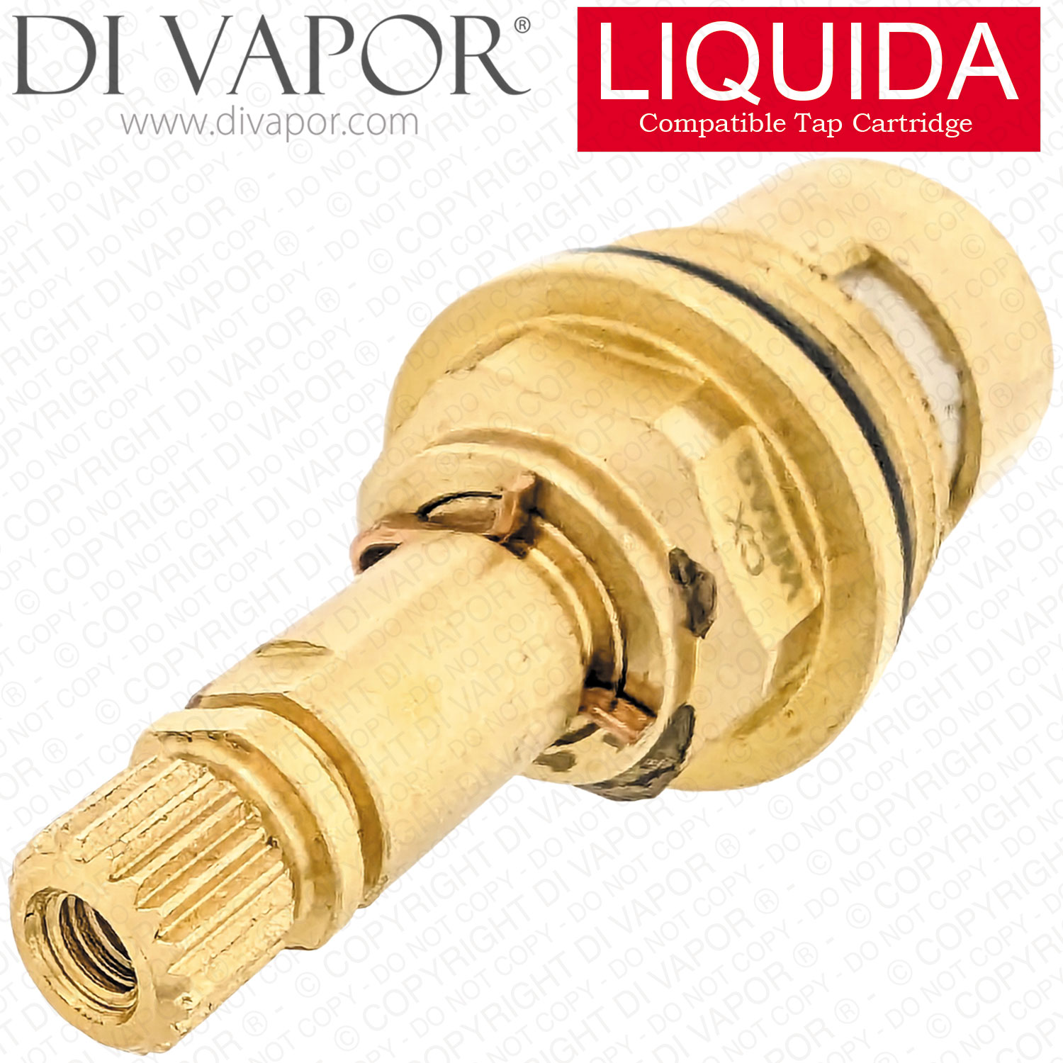 Liquida HT41CP 3-in-1 Boiling Hot Water Copper Kitchen Tap Hot Cartridge