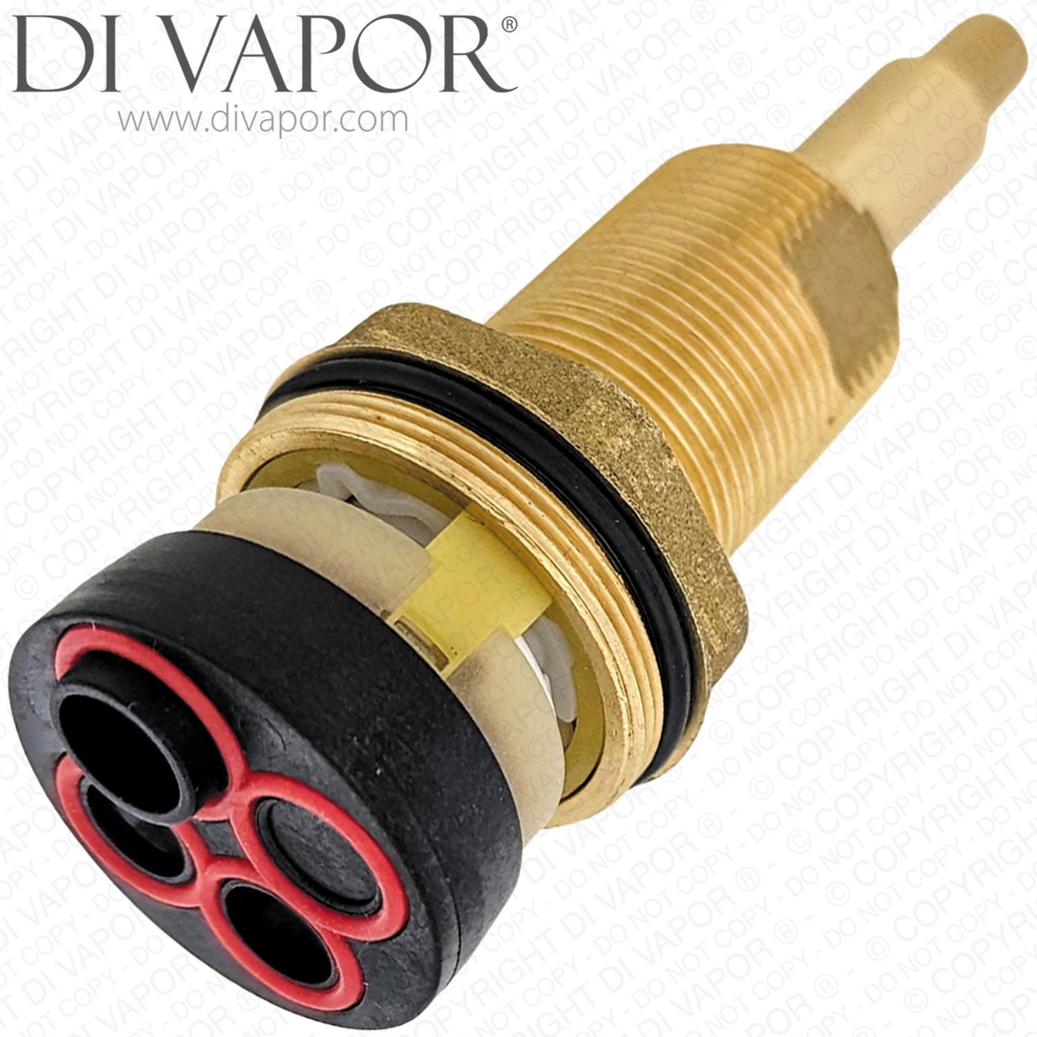 Vado HUB-001J-ASSY 3-Way Yellow Plastic Diverter Cartridge and Housing