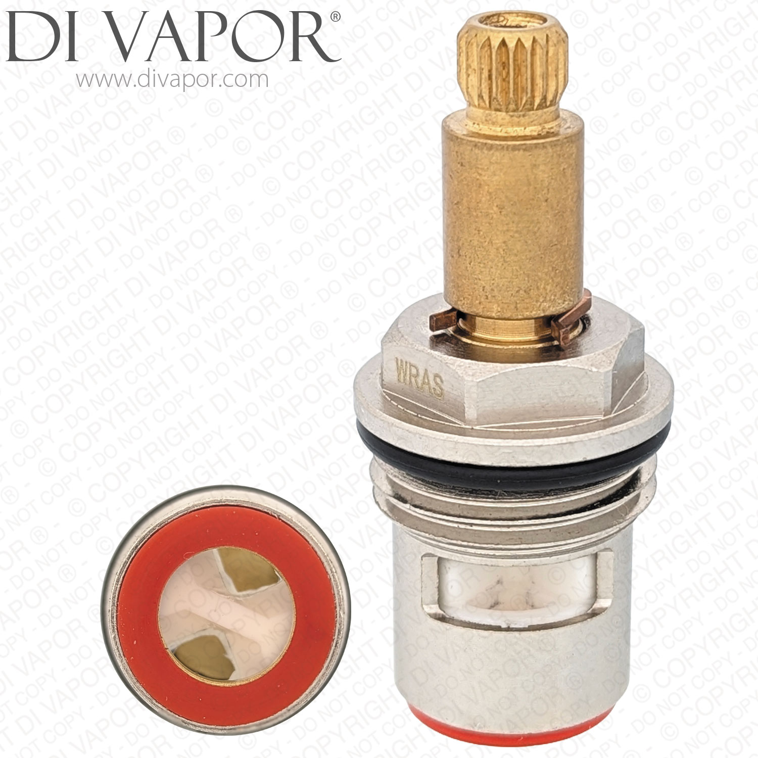 Hassem WRAS 51mm 1/2 Inch Hot Cartridge - 20 Spline