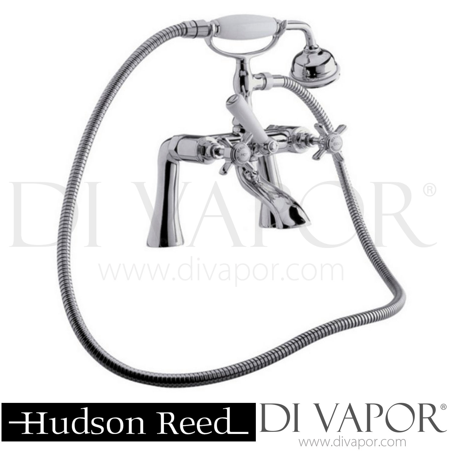 Hudson Reed / Ultra I354X Beaumont 3/4? Bath Shower Mixer with Shower ...