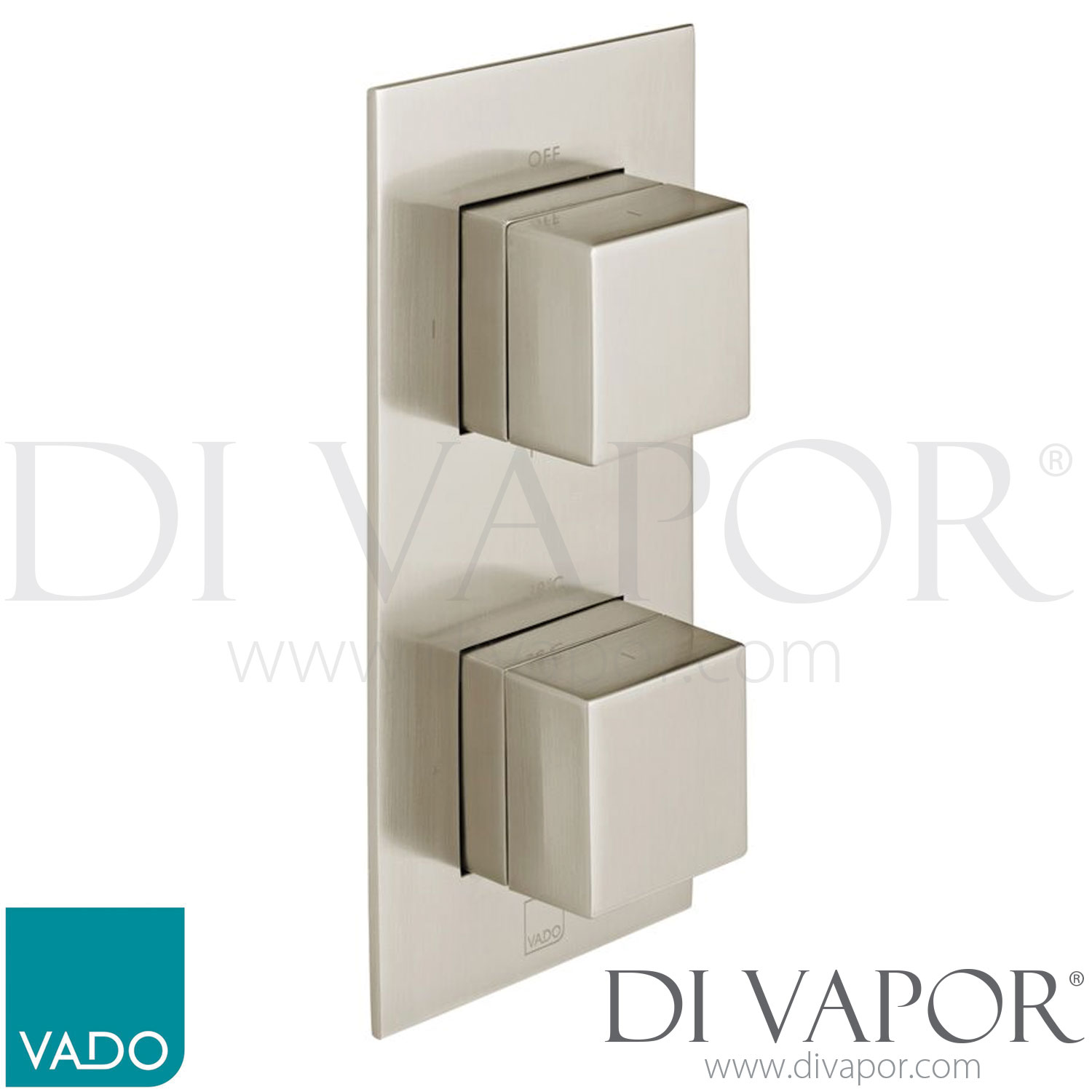 Vado IND-T148/2-NOT-BRN Tablet Notion 2 Outlet Thermostatic Valve Spare ...