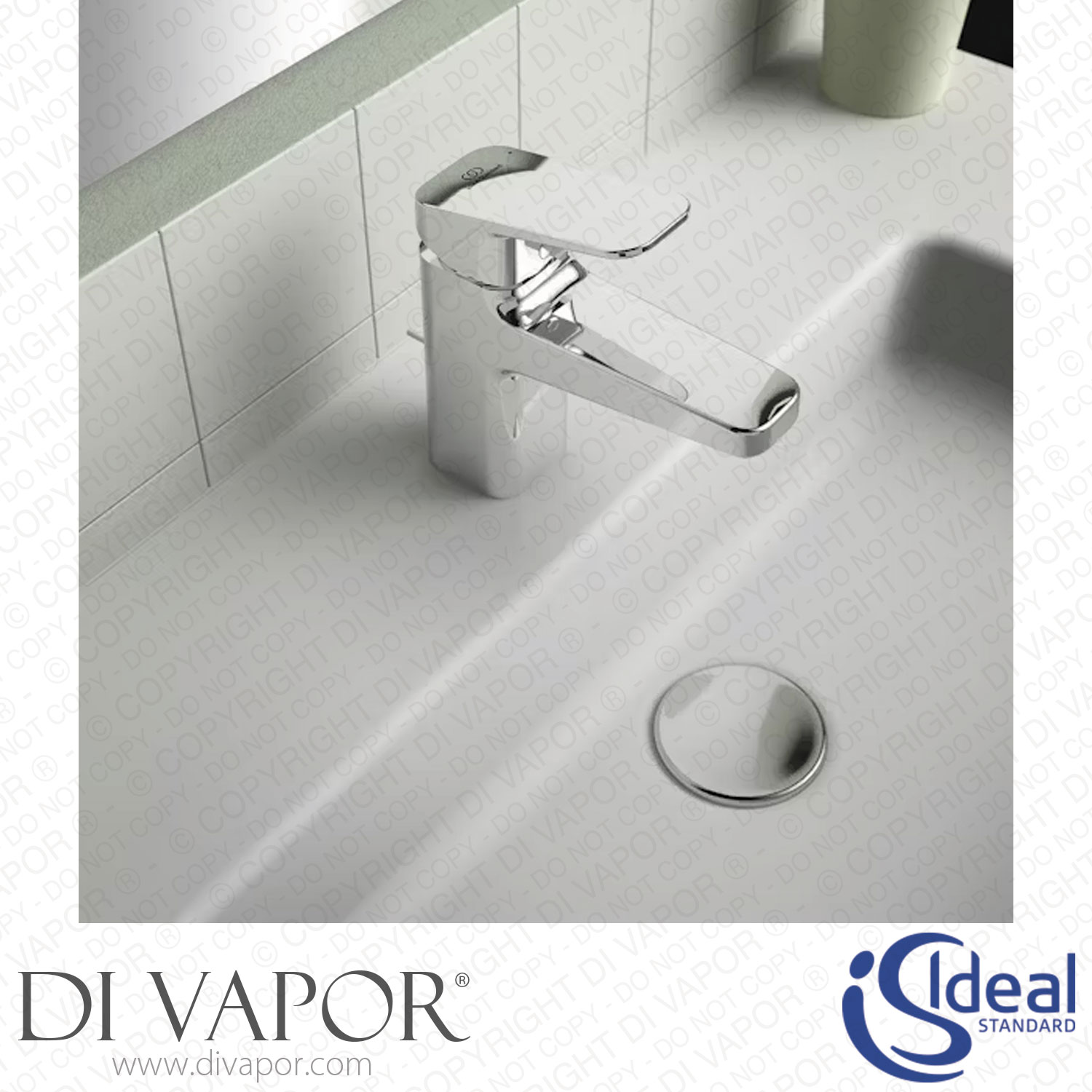 Ideal Standard Ceraplan Single Lever Basin Mixer Tap with Ifix+ and Pop-Up Waste - ISCER17 Spare ...