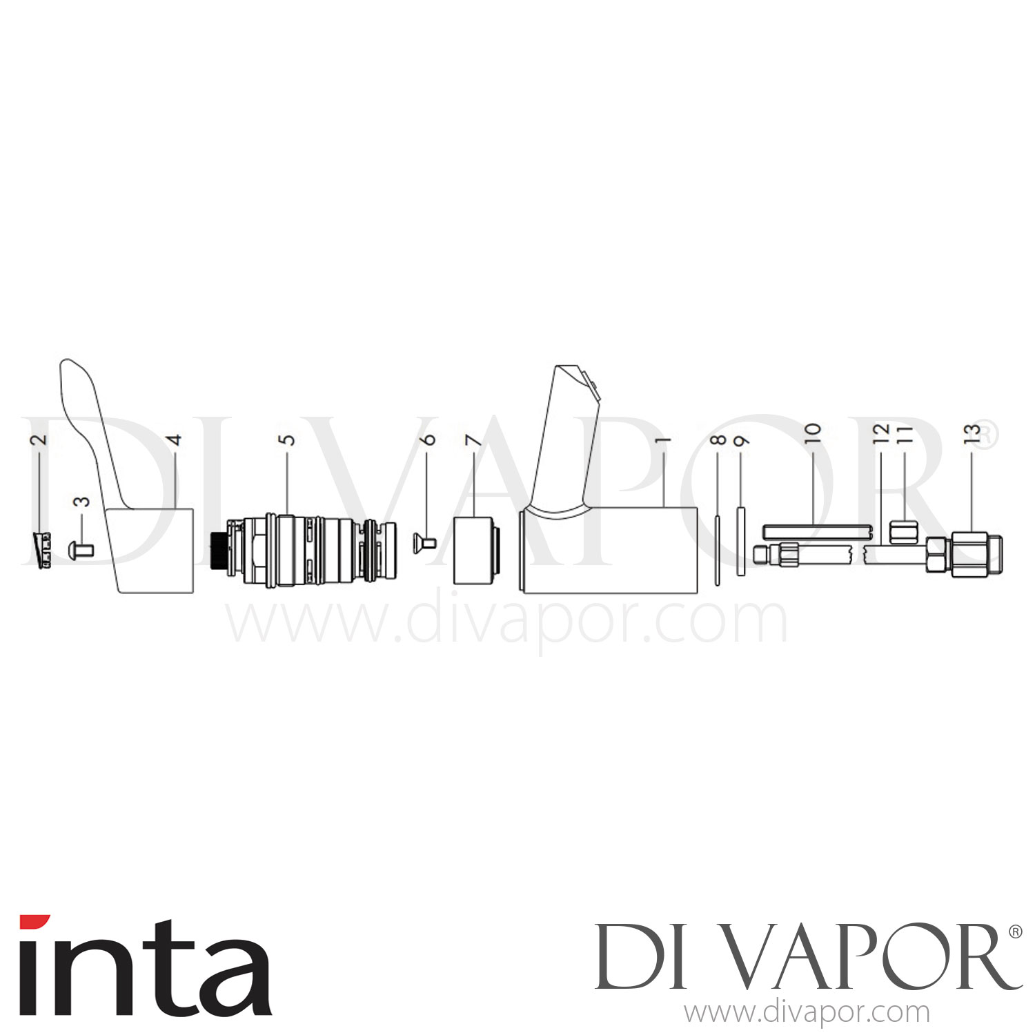 Inta IT1008CP Intatherm Eco Basin Tap Spare Parts