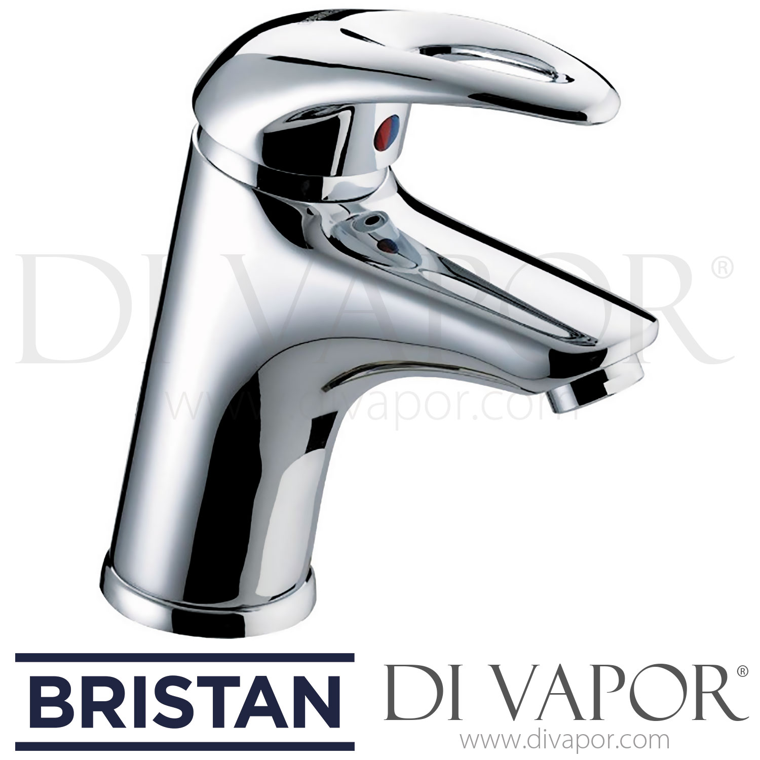 Bristan J BAS E6 C Java Basin Mixer with Clicker Waste - 6 Litre Flow ...