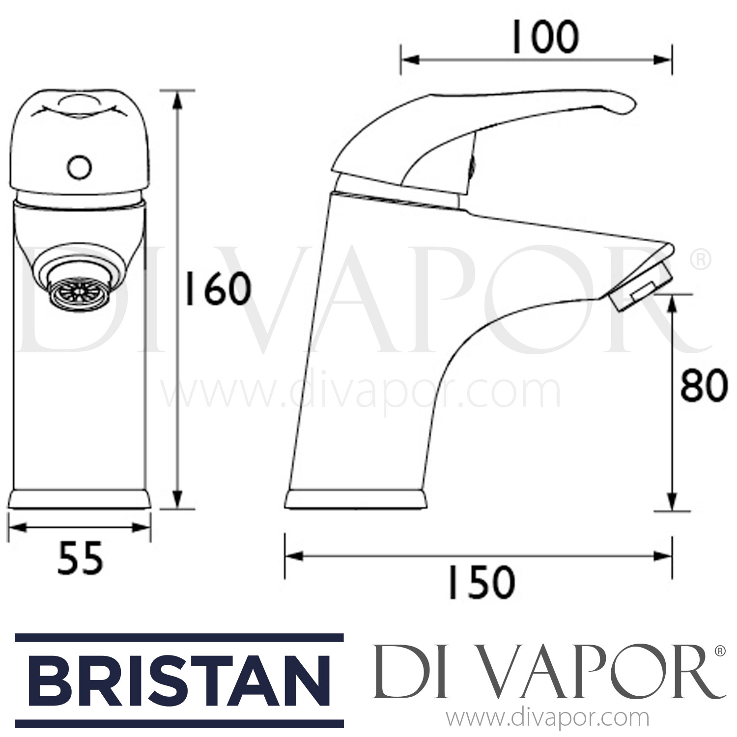 Bristan J BASNW C Java Basin Mixer (without Waste) Tap Spare Parts