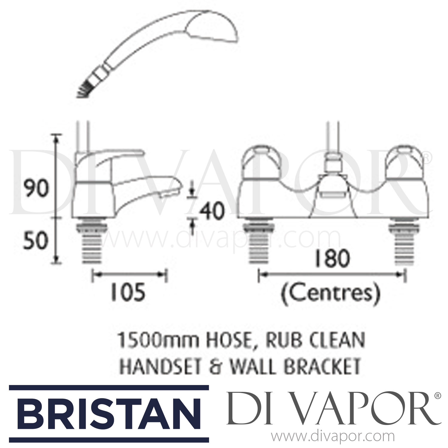 Bristan J BSM C Java Bath Shower Mixer Spare Parts