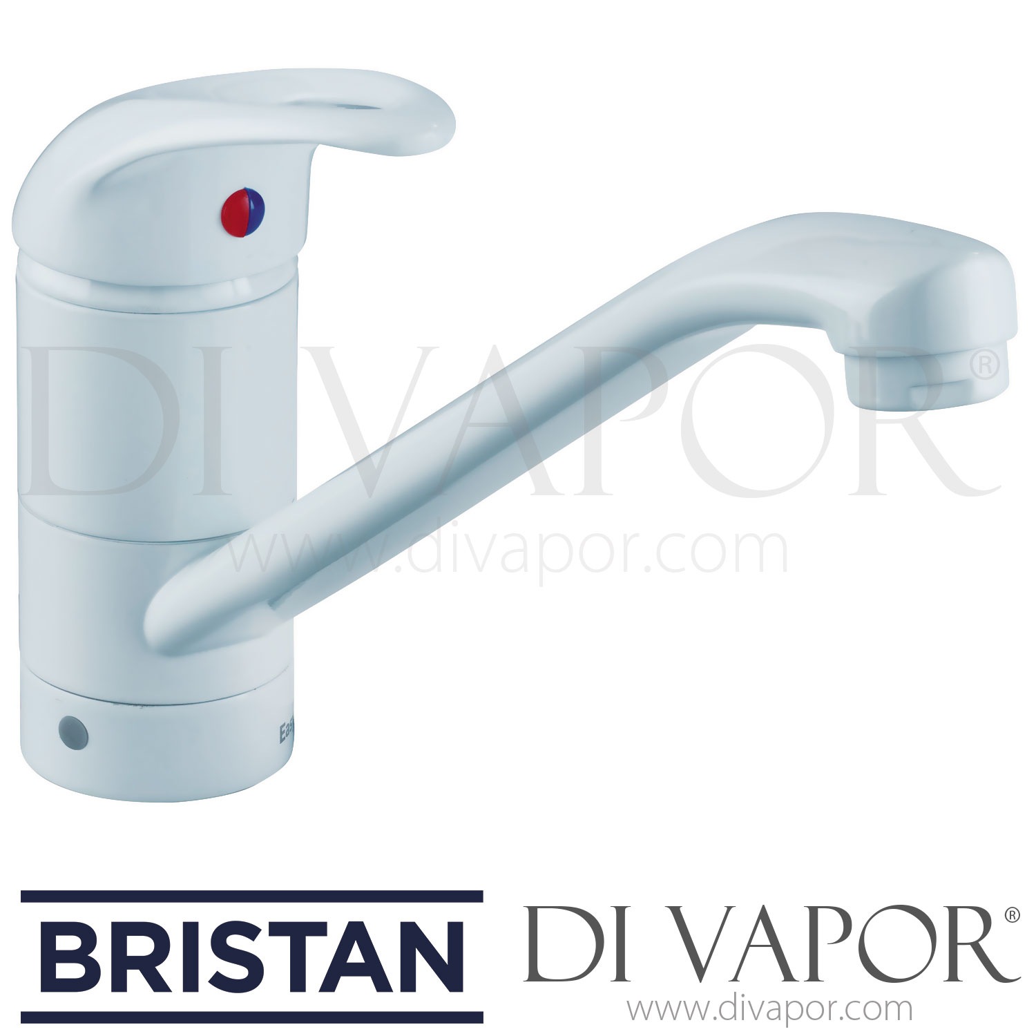 Bristan J SFSNK EF WHT TO Java Single Flow Sink Mixer - White - Lever ...