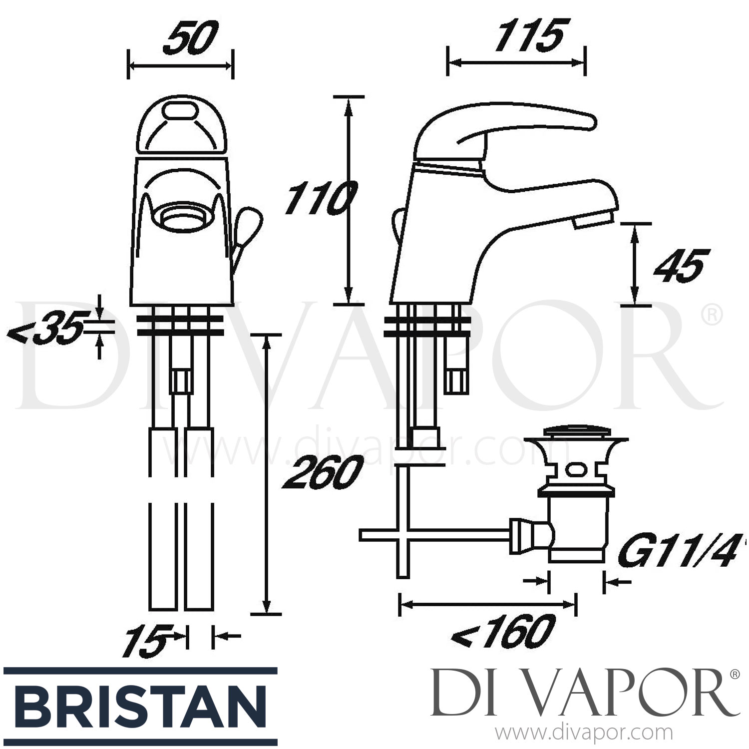 Bristan J BASSW C Java Basin Mixer Tap - 31/01/2017 - Spare Parts