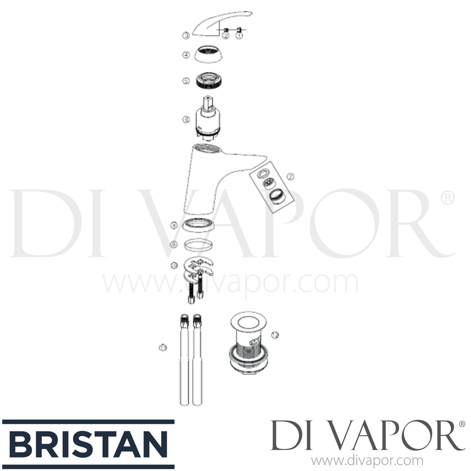 Bristan J MBAS C Java Mini Basin Mixer Tap - 03/07/2014 - Spare Parts