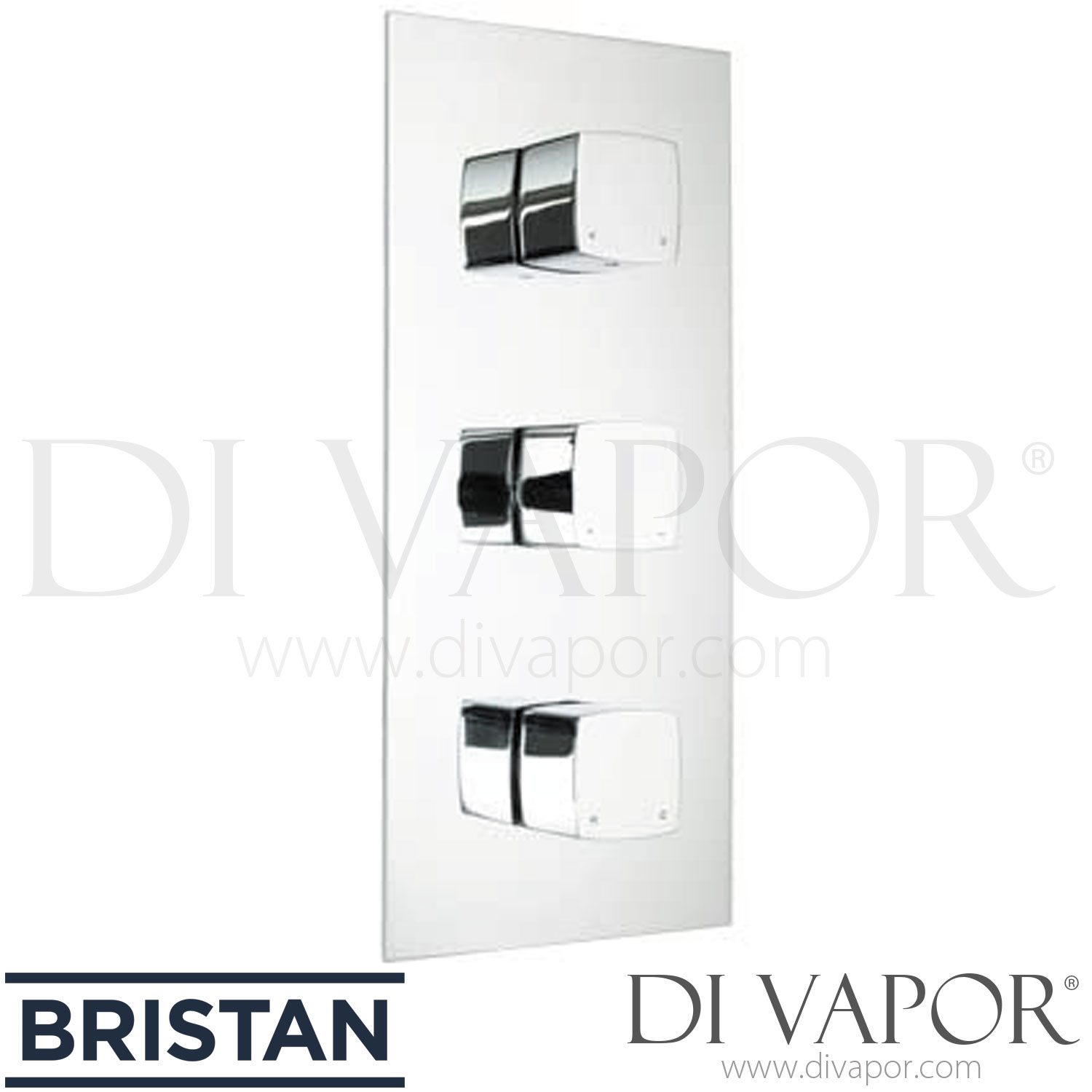 Bristan JS2 SHC3DIV C JS2 Thermostatic Recessed Shower Valve