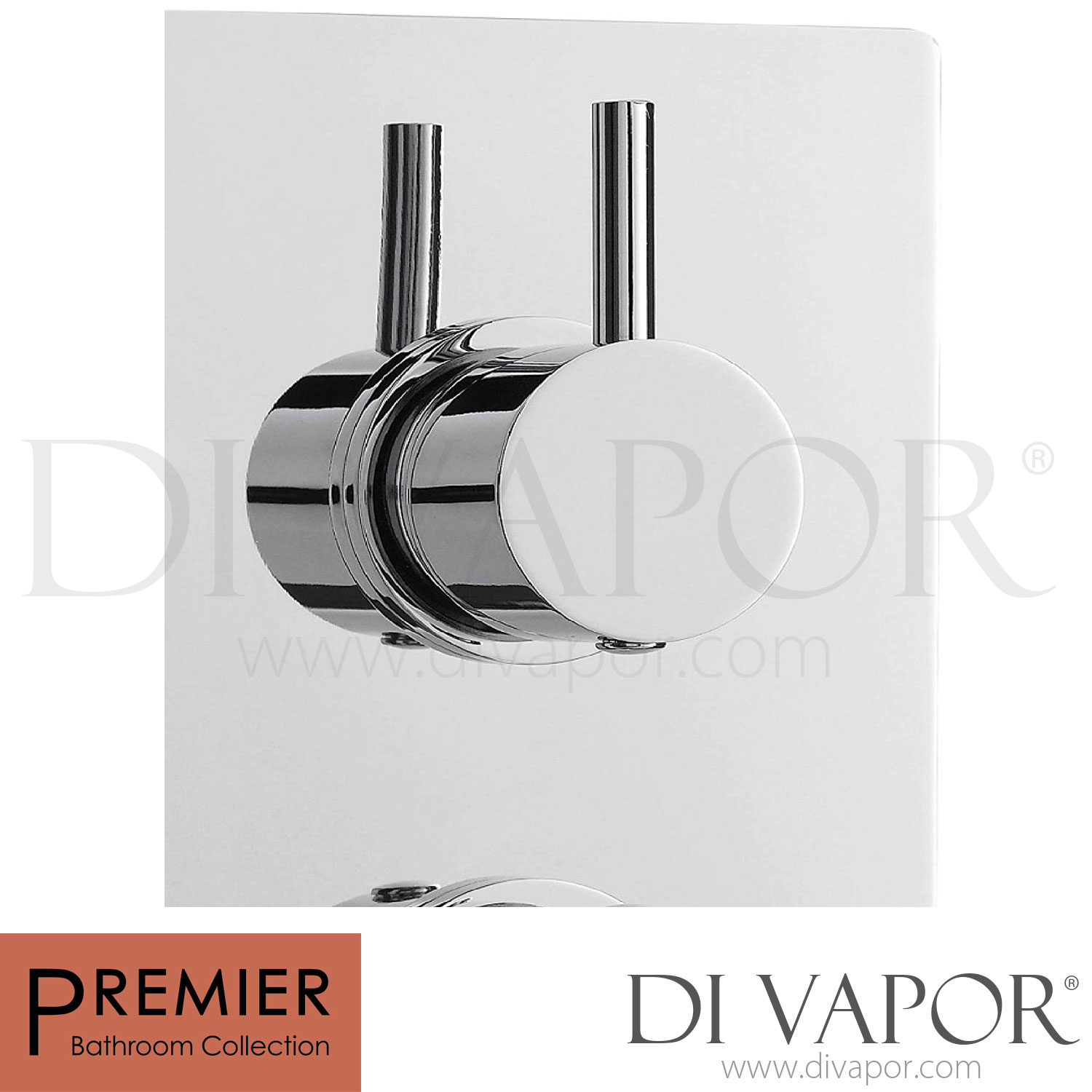 Premier JTY392 Pioneer Round Twin Shower with Built-in Diverter and ...