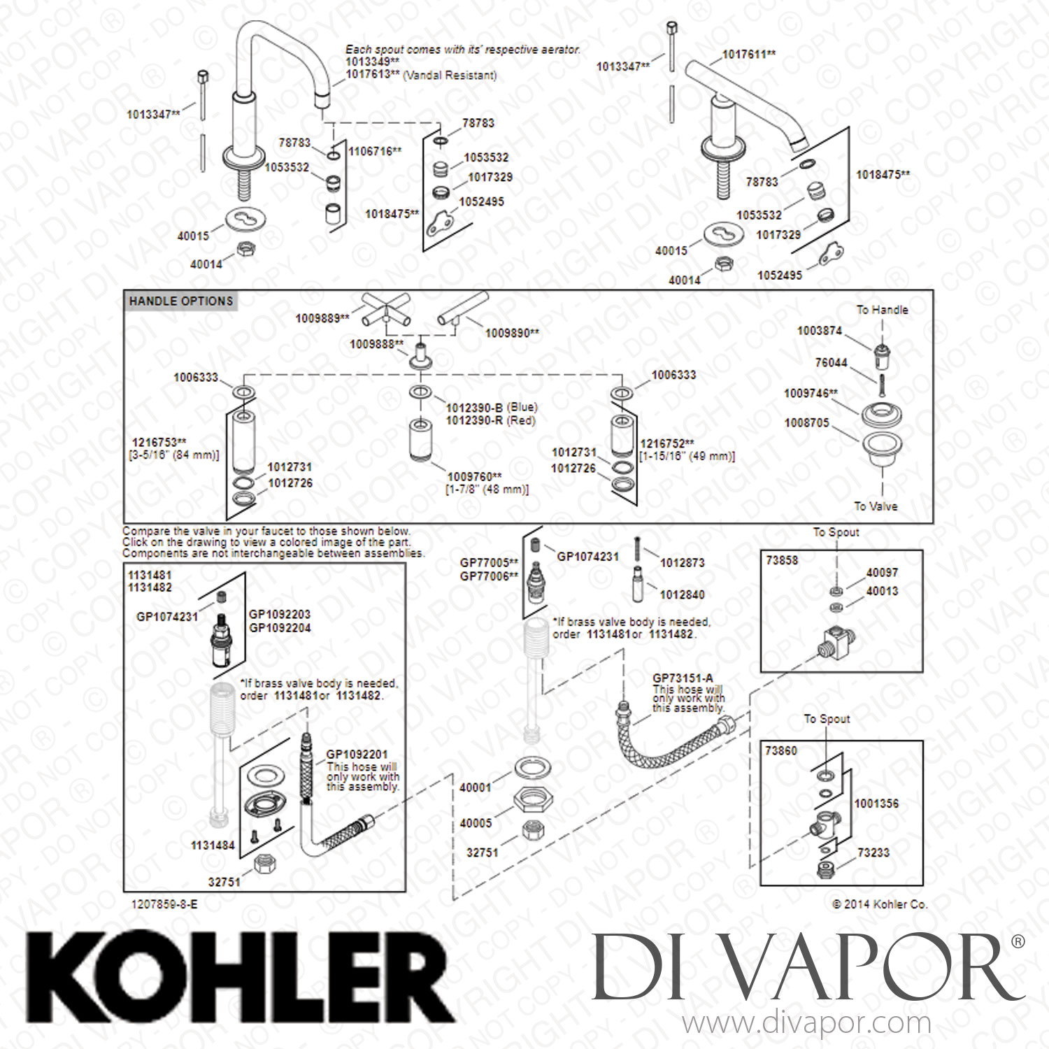 Kohler Widespread Bathroom Sink Tap with Lever Handles, 1.2 GPM (K ...