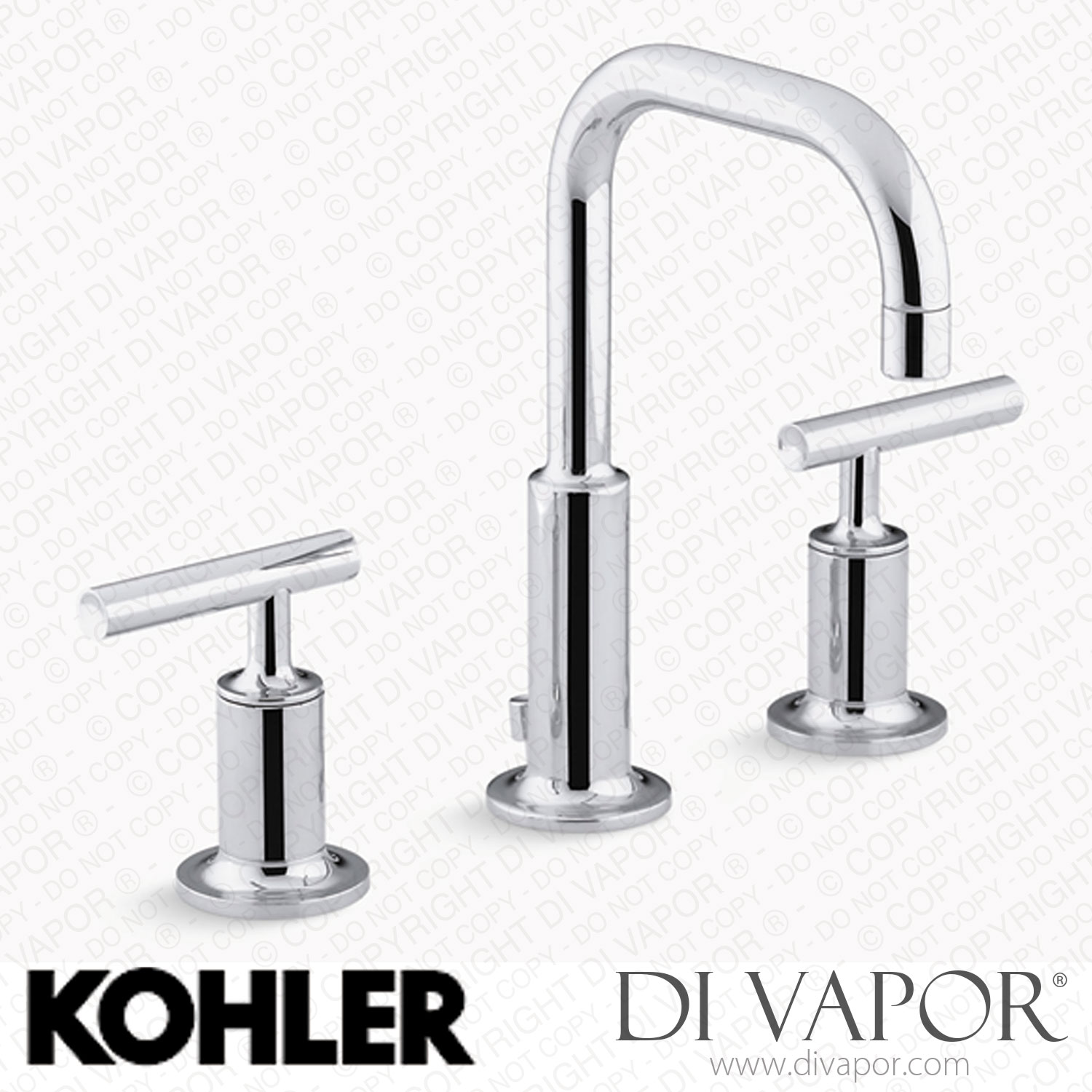 Kohler Widespread bathroom sink faucet with lever handles, 1.2 gpm (K ...
