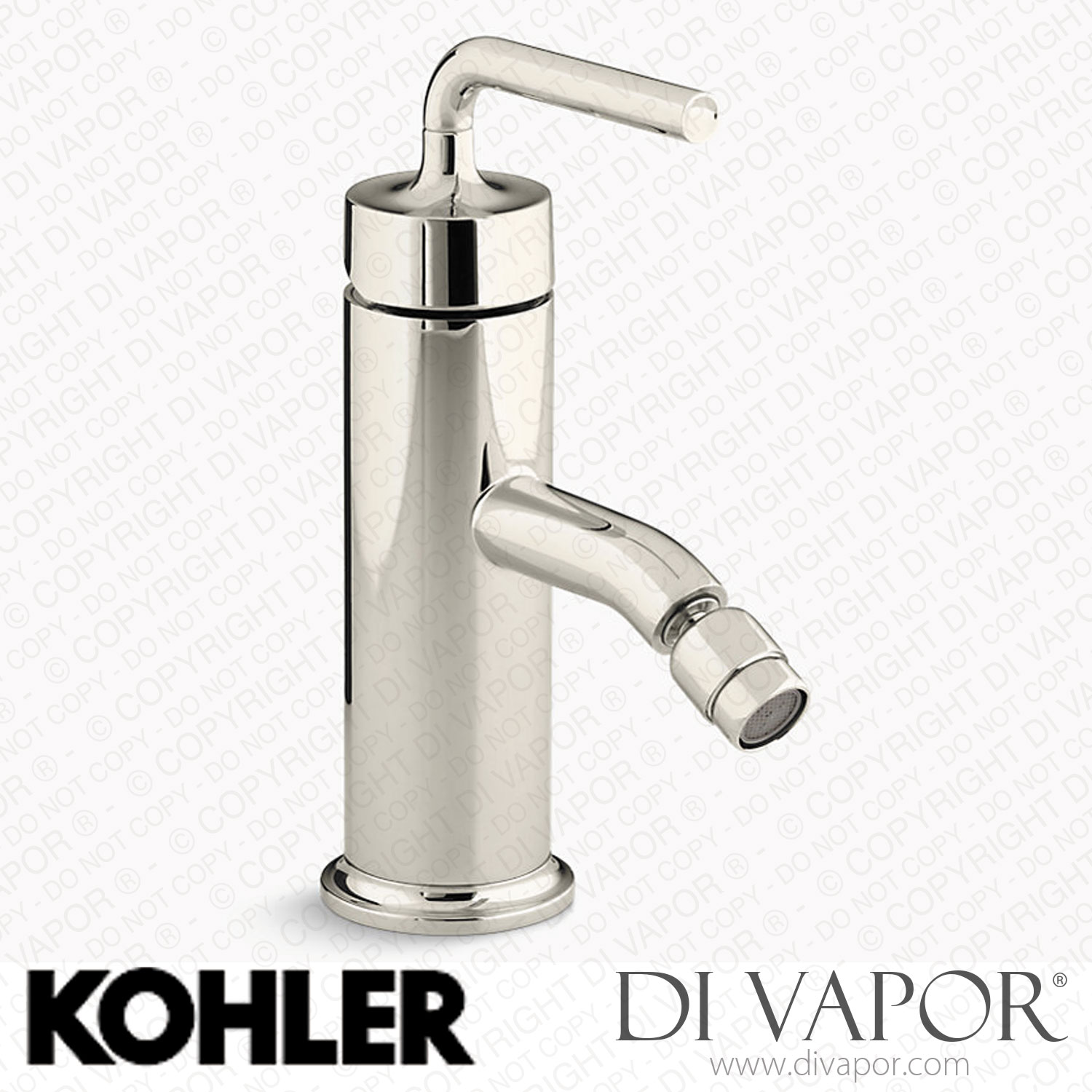 Kohler Horizontal Swivel Spray Aerator Bidet Faucet with Straight Lever ...
