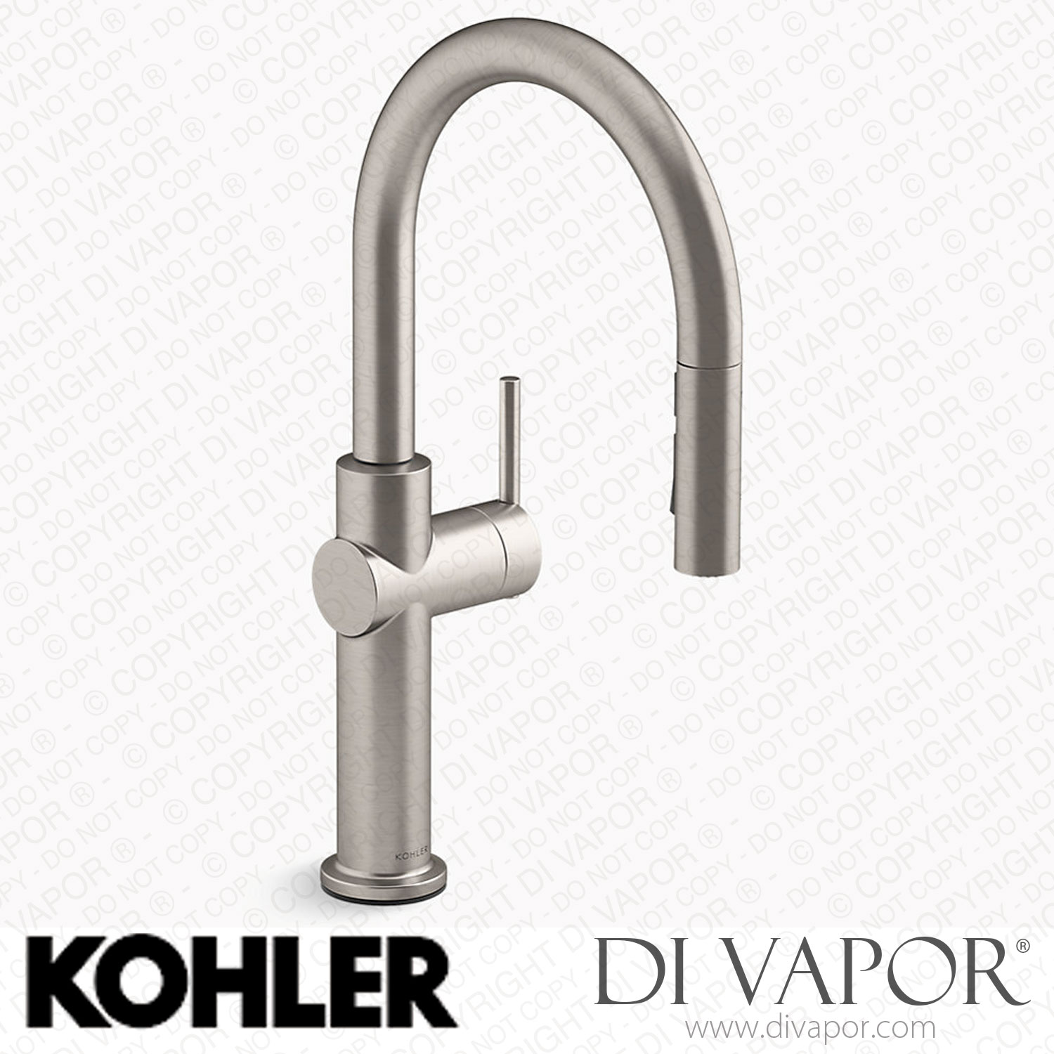 Kohler Pull-Down Kitchen Sink Tap with Three-Function Sprayhead (K ...