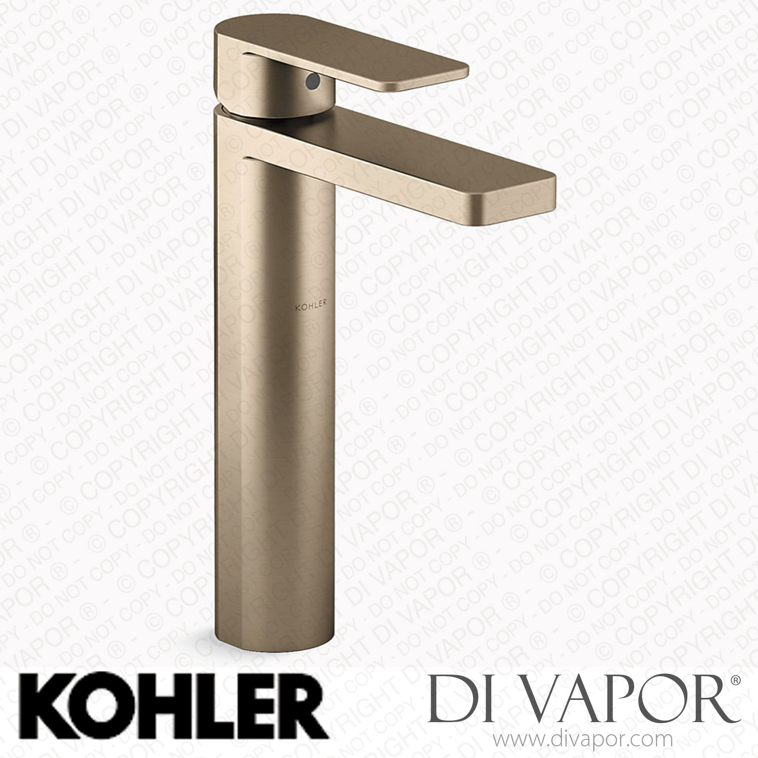 Kohler Tall Single-Handle Bathroom Sink Tap, 0.5 GPM (K-23475-4N-BV ...