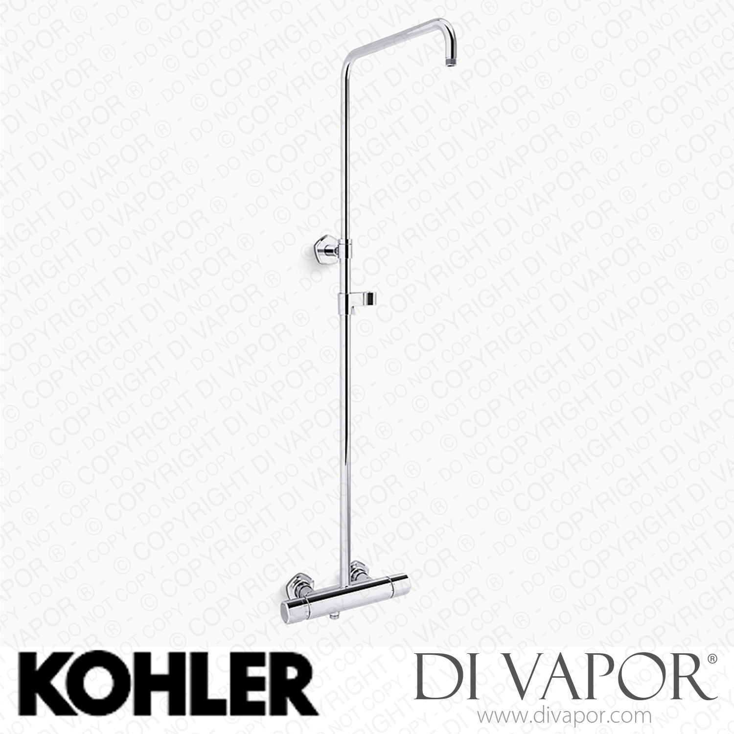 Kohler Two-Way Exposed Thermostatic Valve and Shower Column Kit (K ...