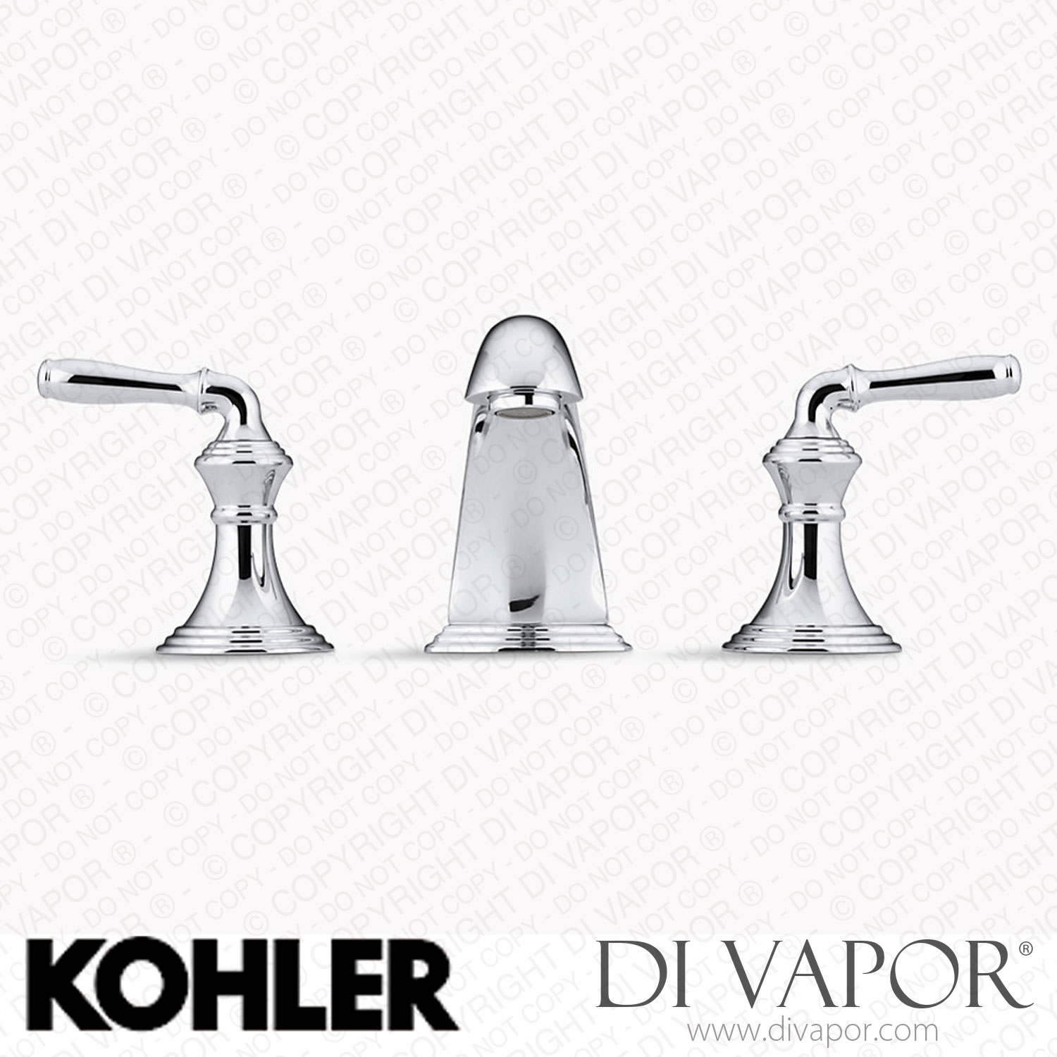 Kohler Widespread Bathroom Sink Tap with Lever Handles, 1.2 GPM (K-394 ...