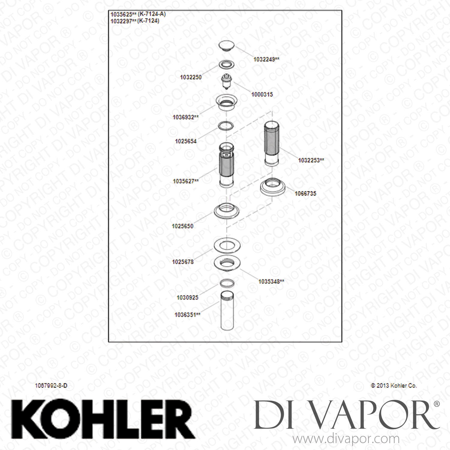 Kohler Bathroom Sink Spout with Ribbon Design, 1.2 GPM (K-77966-2MB ...