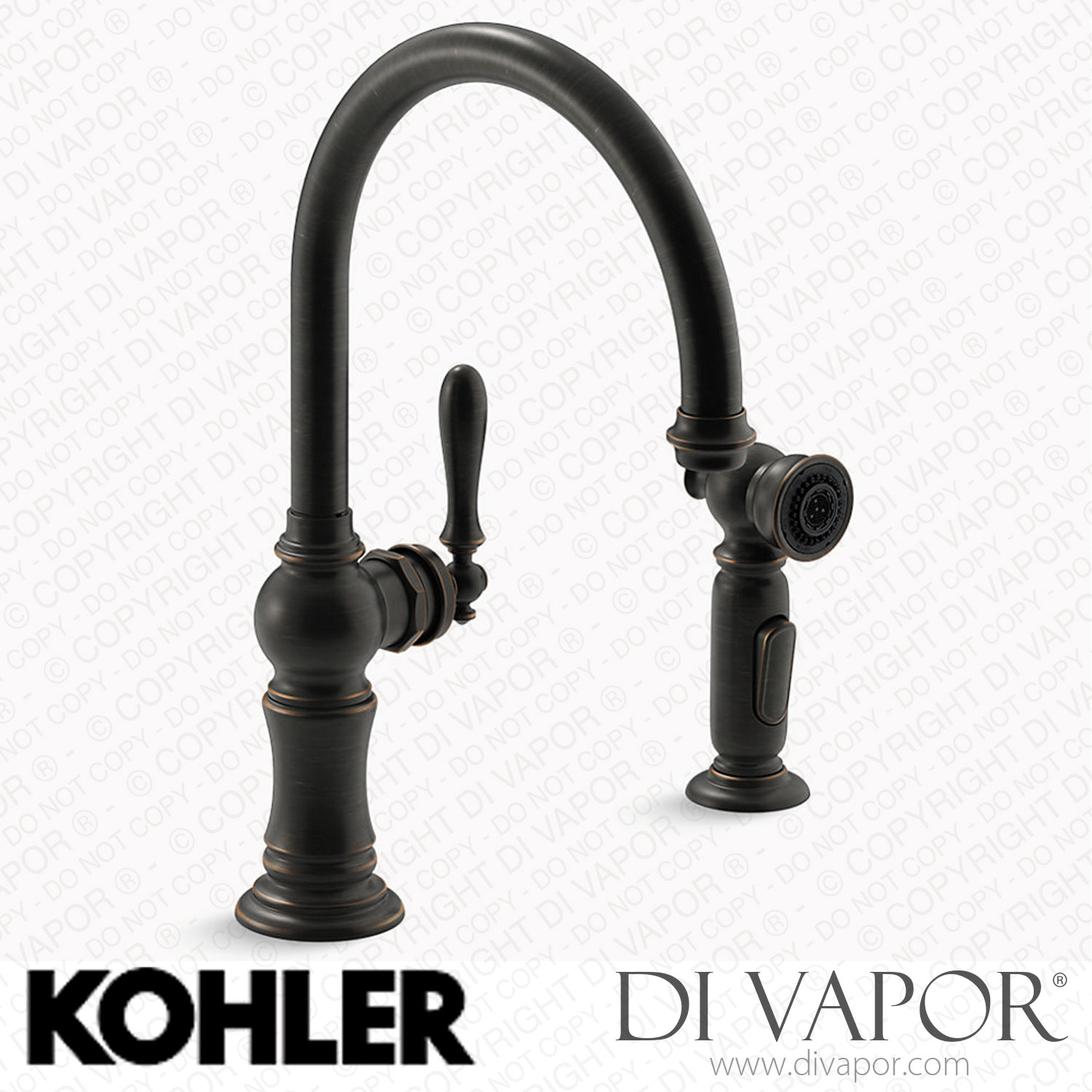 Kohler Single-Handle Kitchen Sink Tap with Two-Function Sprayhead (K-99262-2BZ) Spare Parts