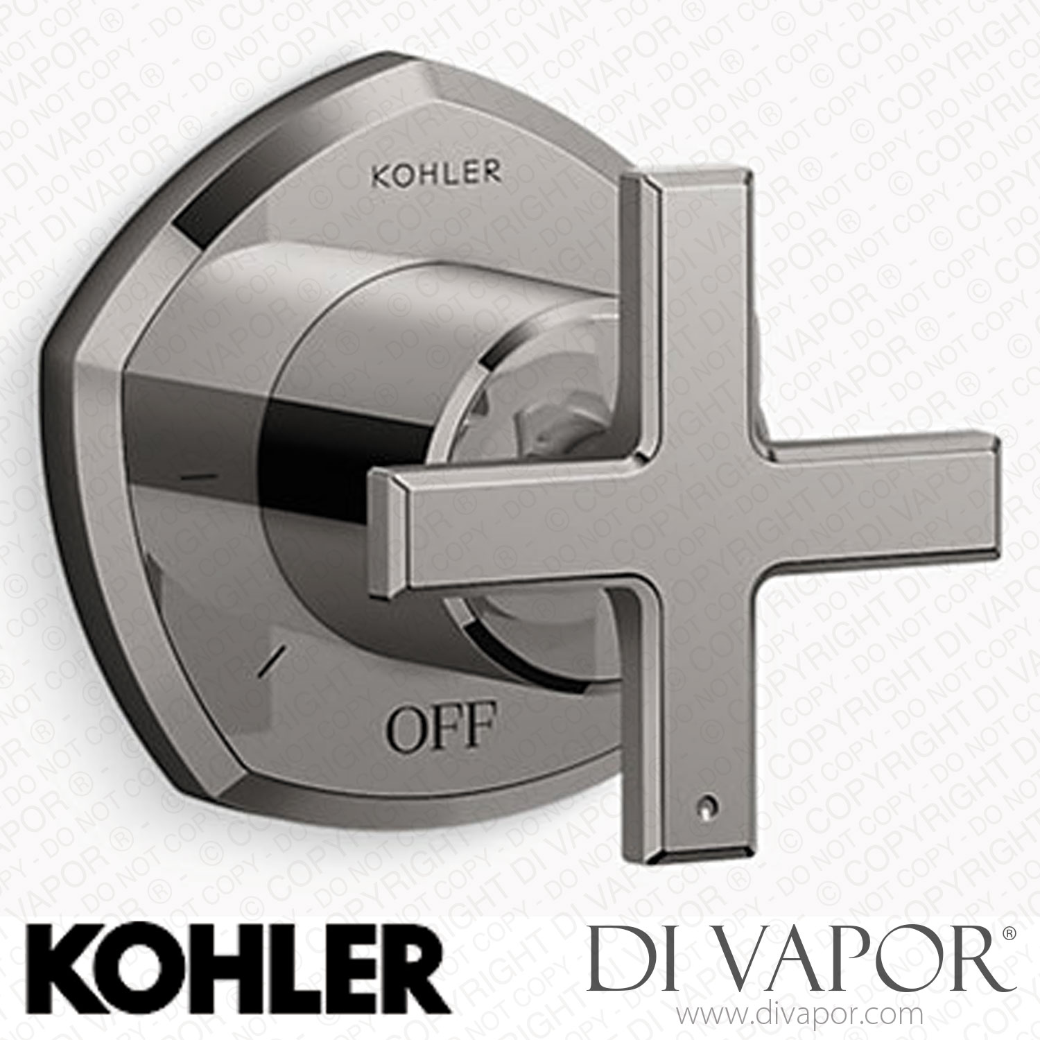 Kohler Volume Control Valve Trim with Cross Handle (K-T27041-3-TT ...