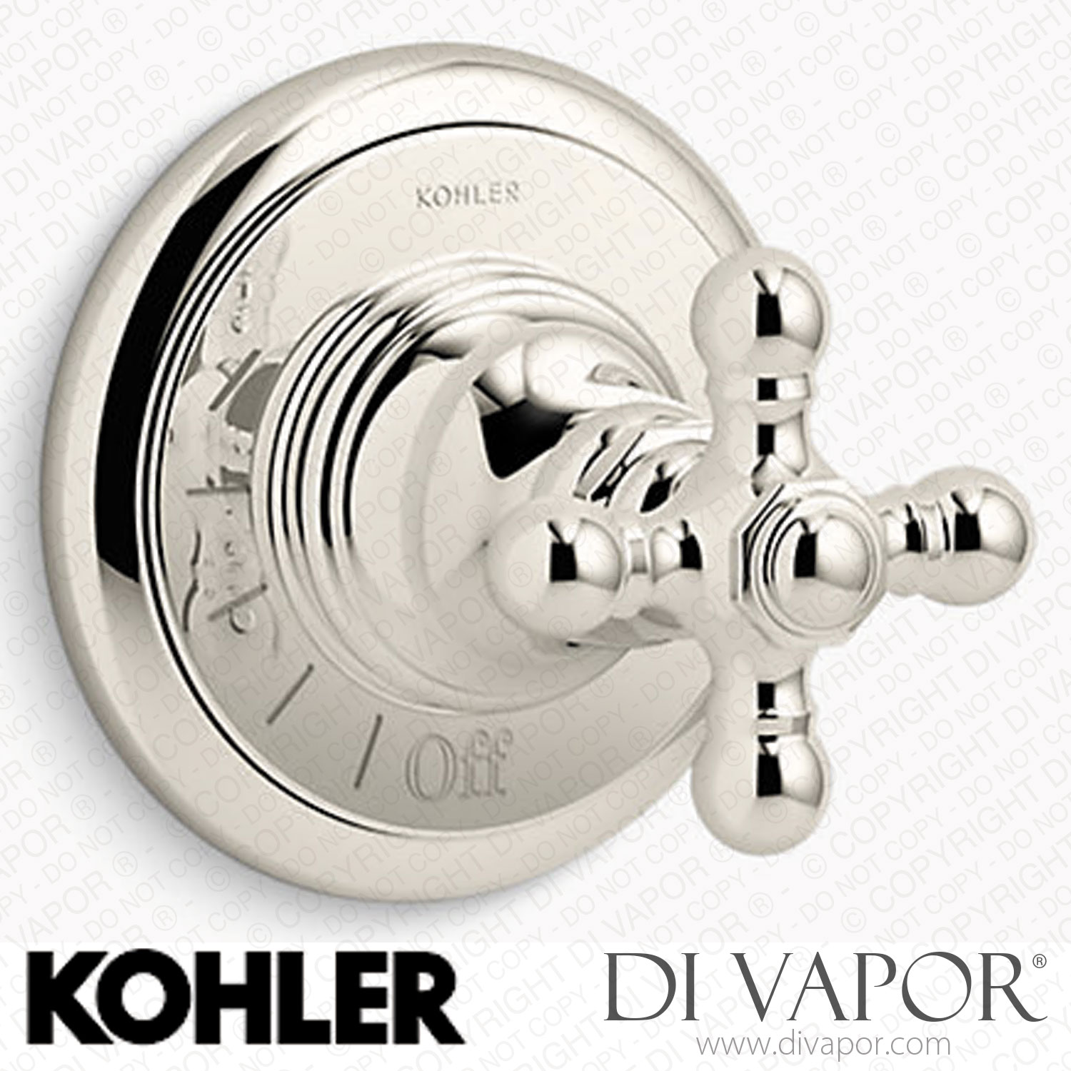 Kohler Volume Control Valve Trim with Cross Handle (K-T72771-3-SN ...