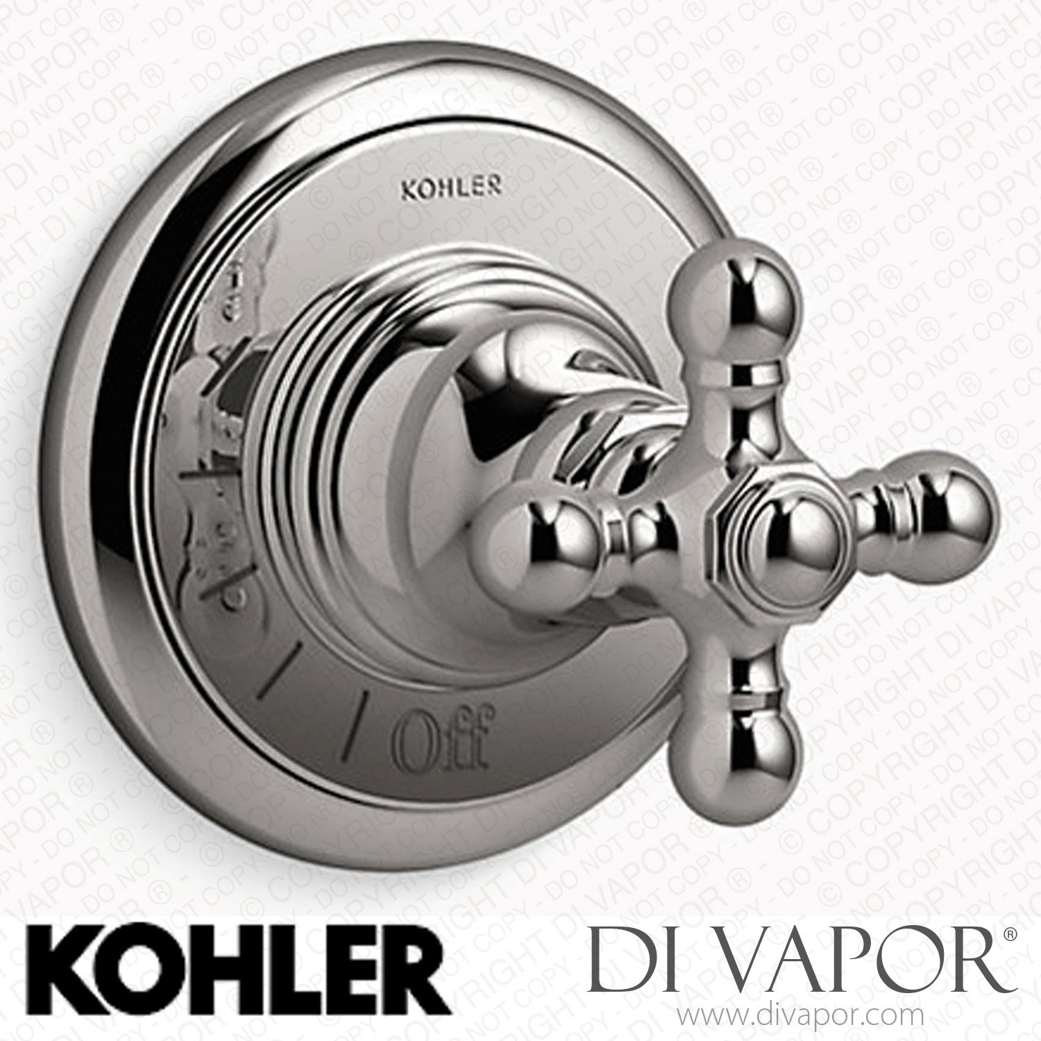 Kohler Volume Control Valve Trim with Cross Handle (K-T72771-3-TT ...