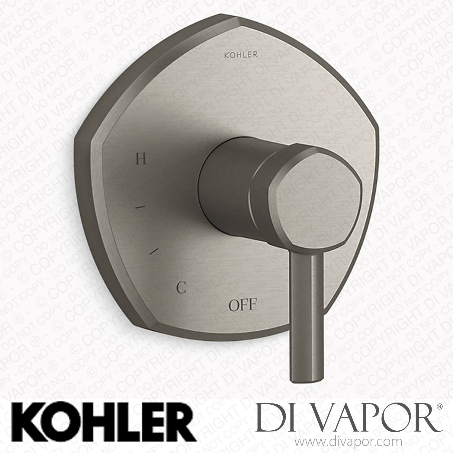 Kohler Valve Trim with Lever Handle (K-TS27043-4-BN) Spare Parts