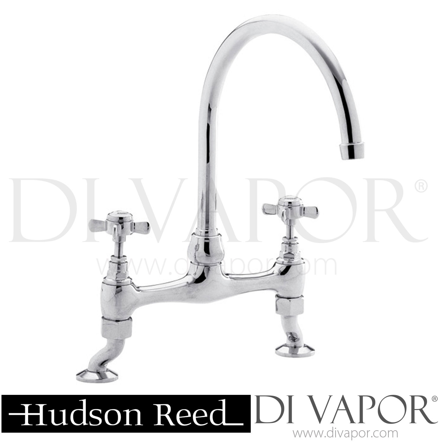 Ultra Traditional Bridge Kitchen Sink Mixer Tap (Chrome) - KB306 Spare ...