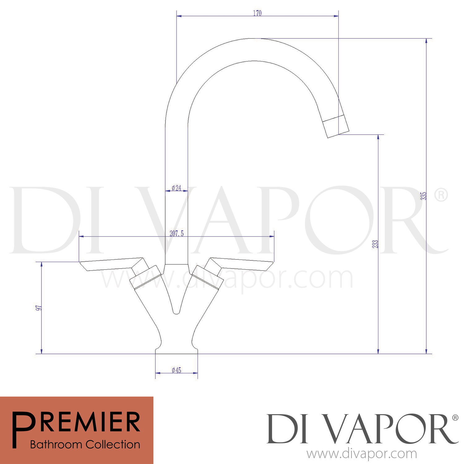 Premier / Nuie KB321 Kitchen Tap Spare Parts