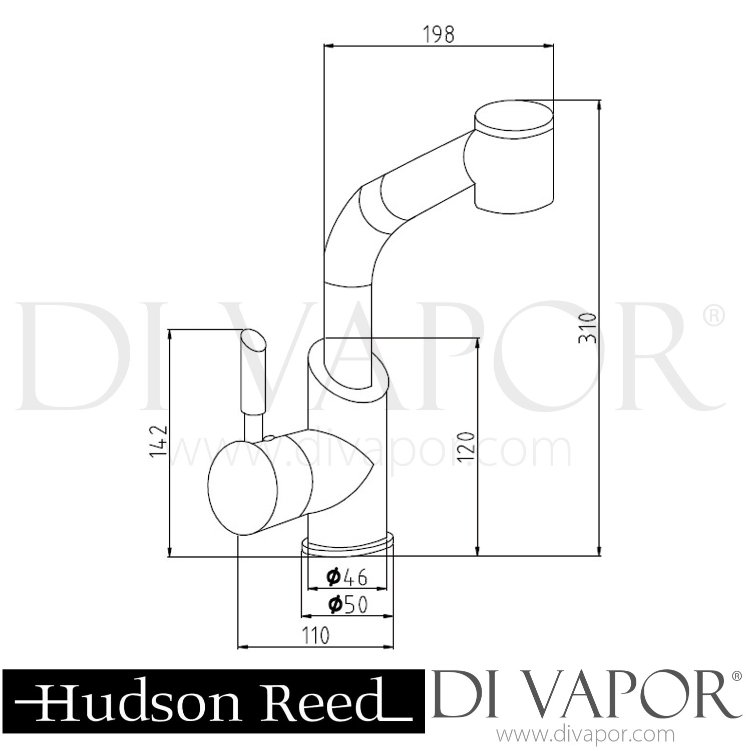 Ultra KC313 Pull-out Mixer Tap Spare Parts