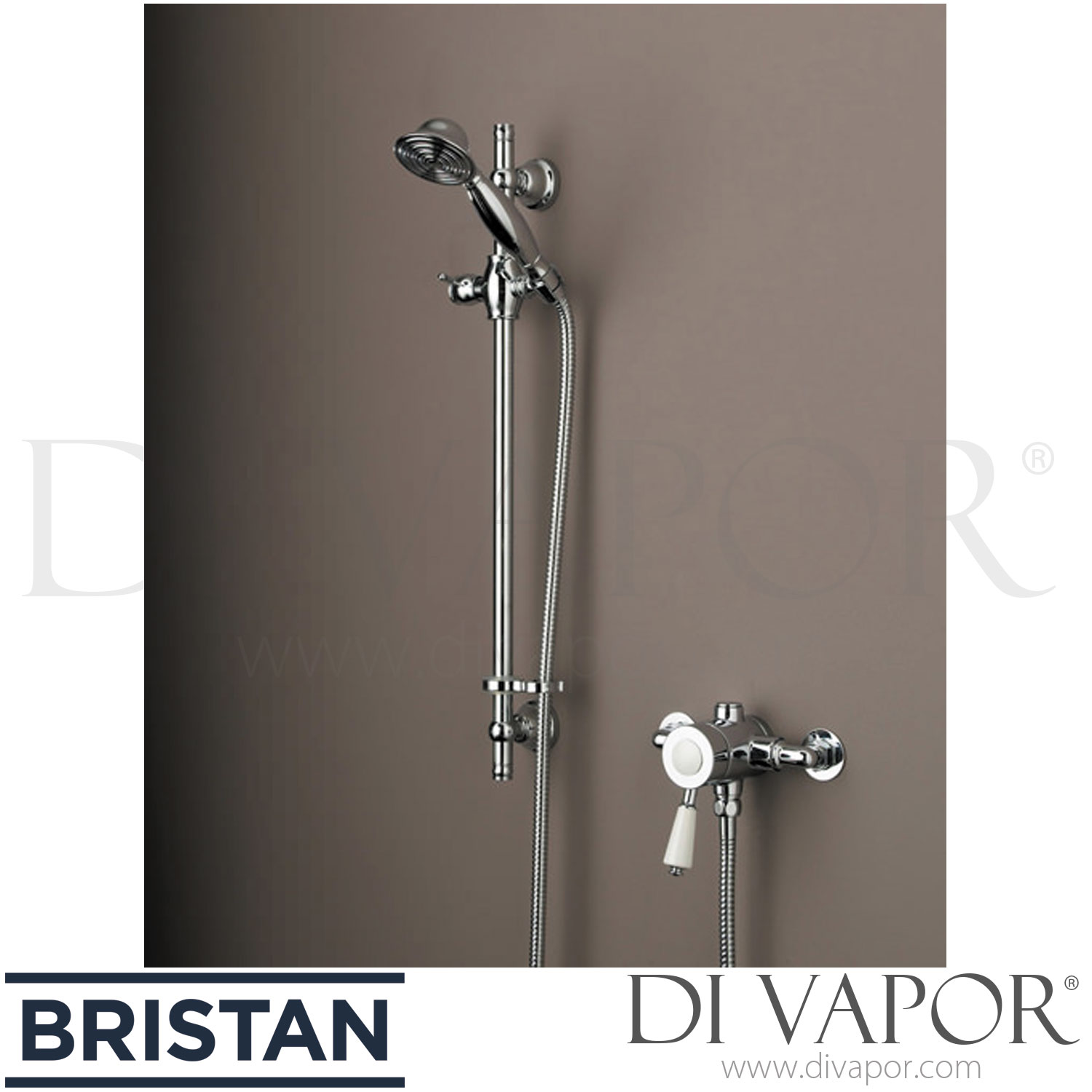Bristan KN SHXAR C Colonial Thermostatic Surface Mounted Shower Valve ...