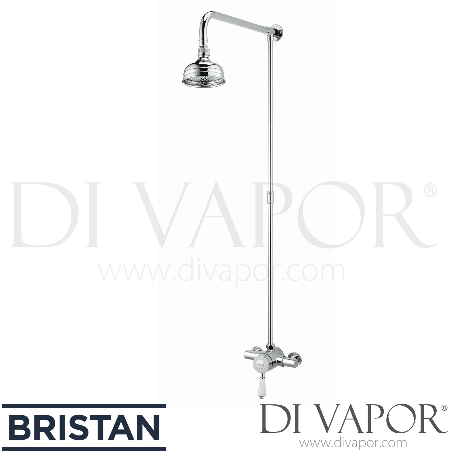 Bristan KN2 SHXRR C Colonial Thermostatic Exposed Mini Valve Shower ...
