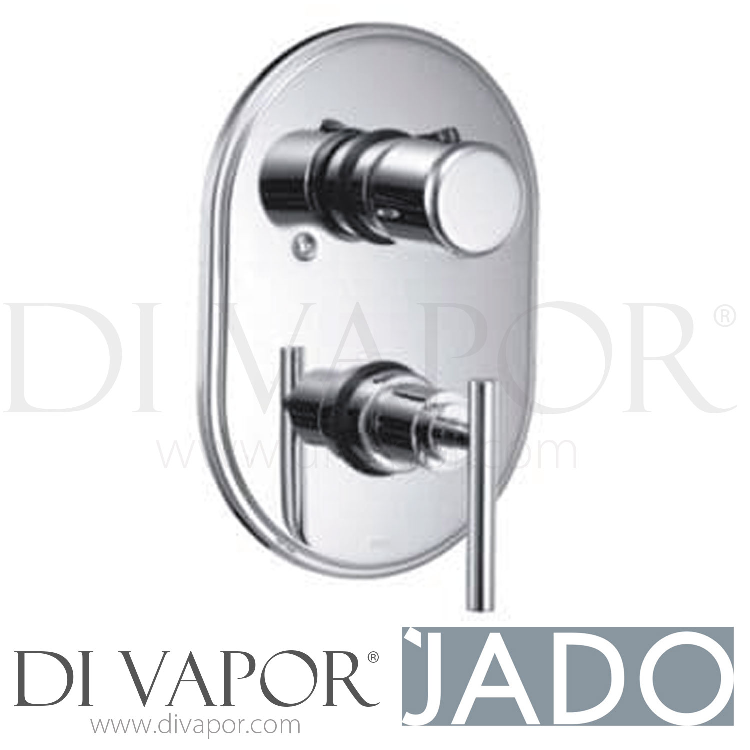 Jado New Haven Dual Control Built In Thermostaic Shower Valve - No ...