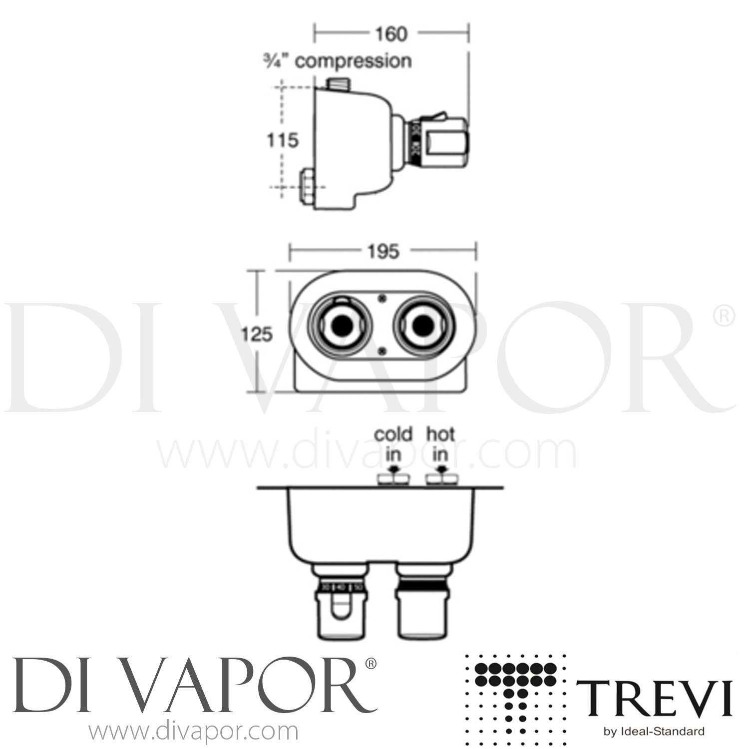 Trevi L6951AA Therm Exposed Shower Pack Spare Parts