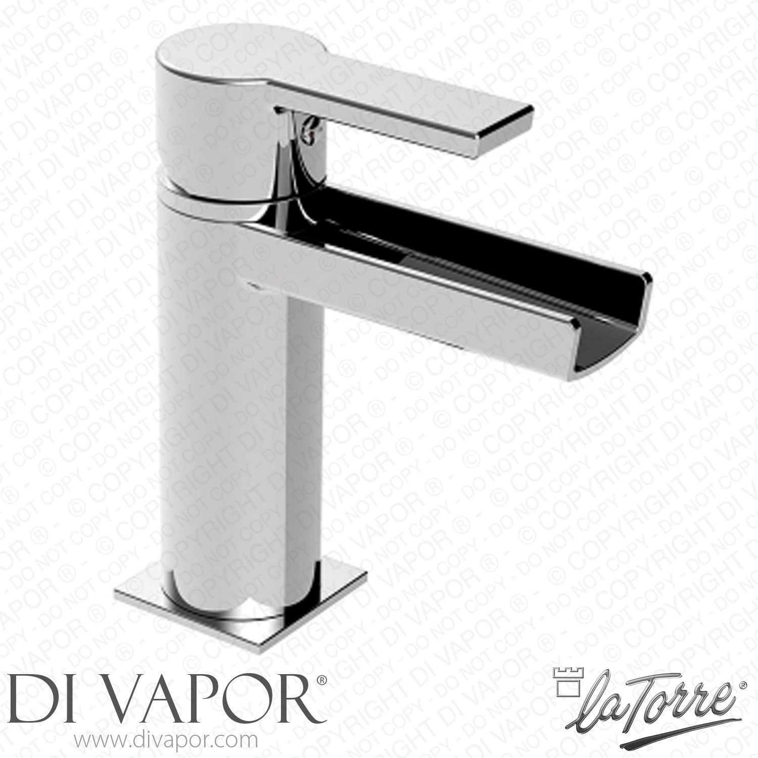 La Torre 35666 TC Italia 150 Waterfall Basin Mixer without Waste Spare ...
