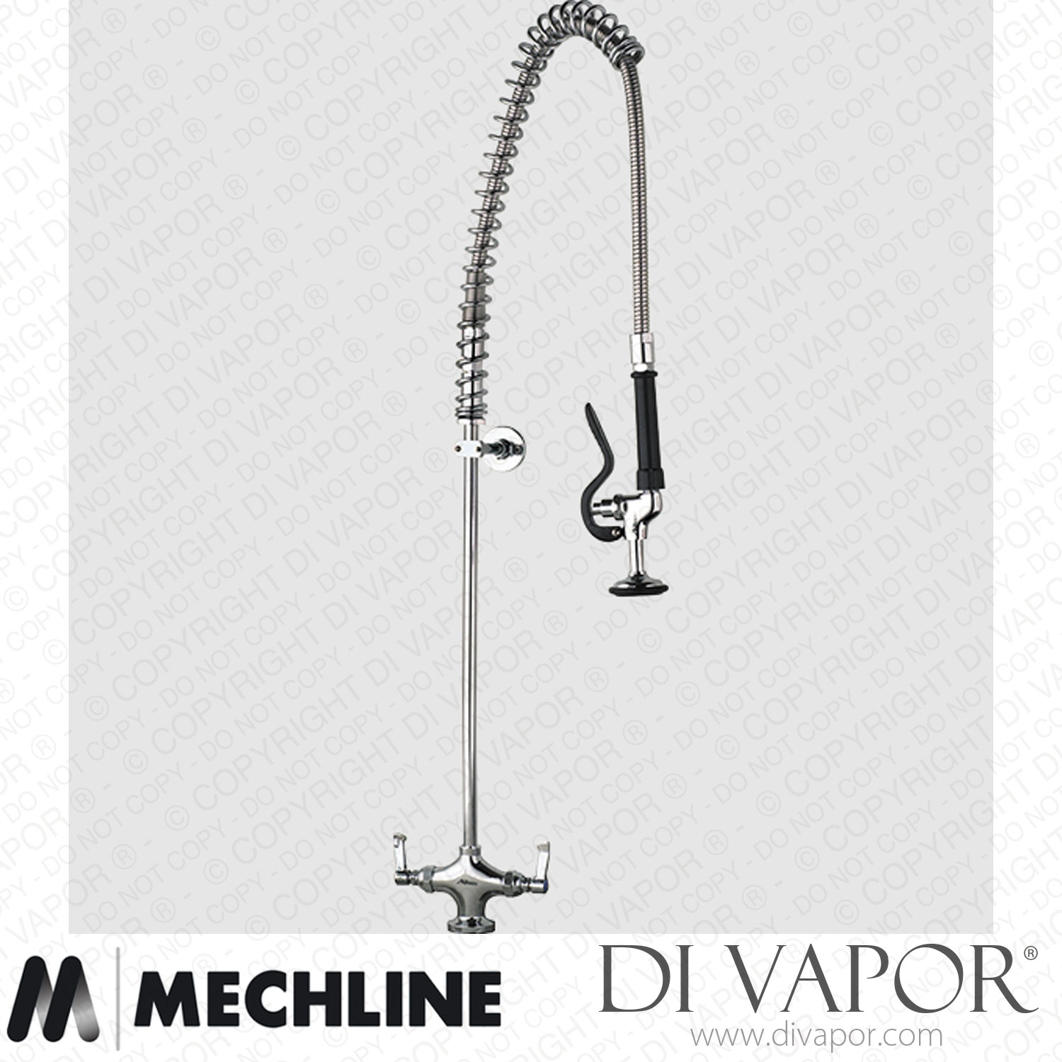 Mechline AquaJet AJPR20-ST-BF0-S Pre-Rinse Spray Tap AJPR20 Base Spare ...