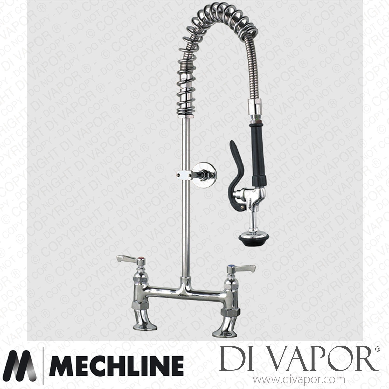 Mechline AquaJet AJPR30-SH-BF0-W Pre-Rinse Spray Tap AJPR30 Base Spare ...