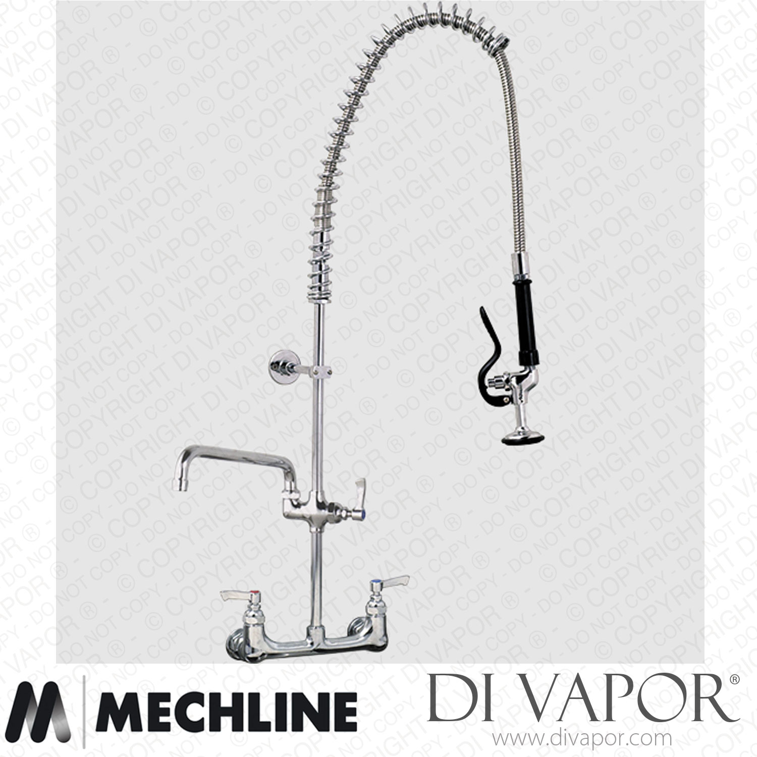 Mechline AquaJet AJPR40-ST-BF2-S Pre-Rinse Spray Tap AJPR40 Base Spare ...